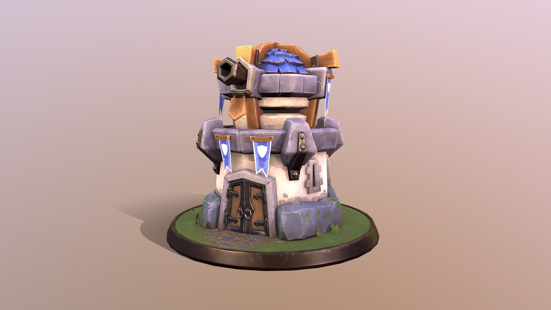 Stylized Guard Tower - 3D model by roach3d [5bd2131] - Sketchfab