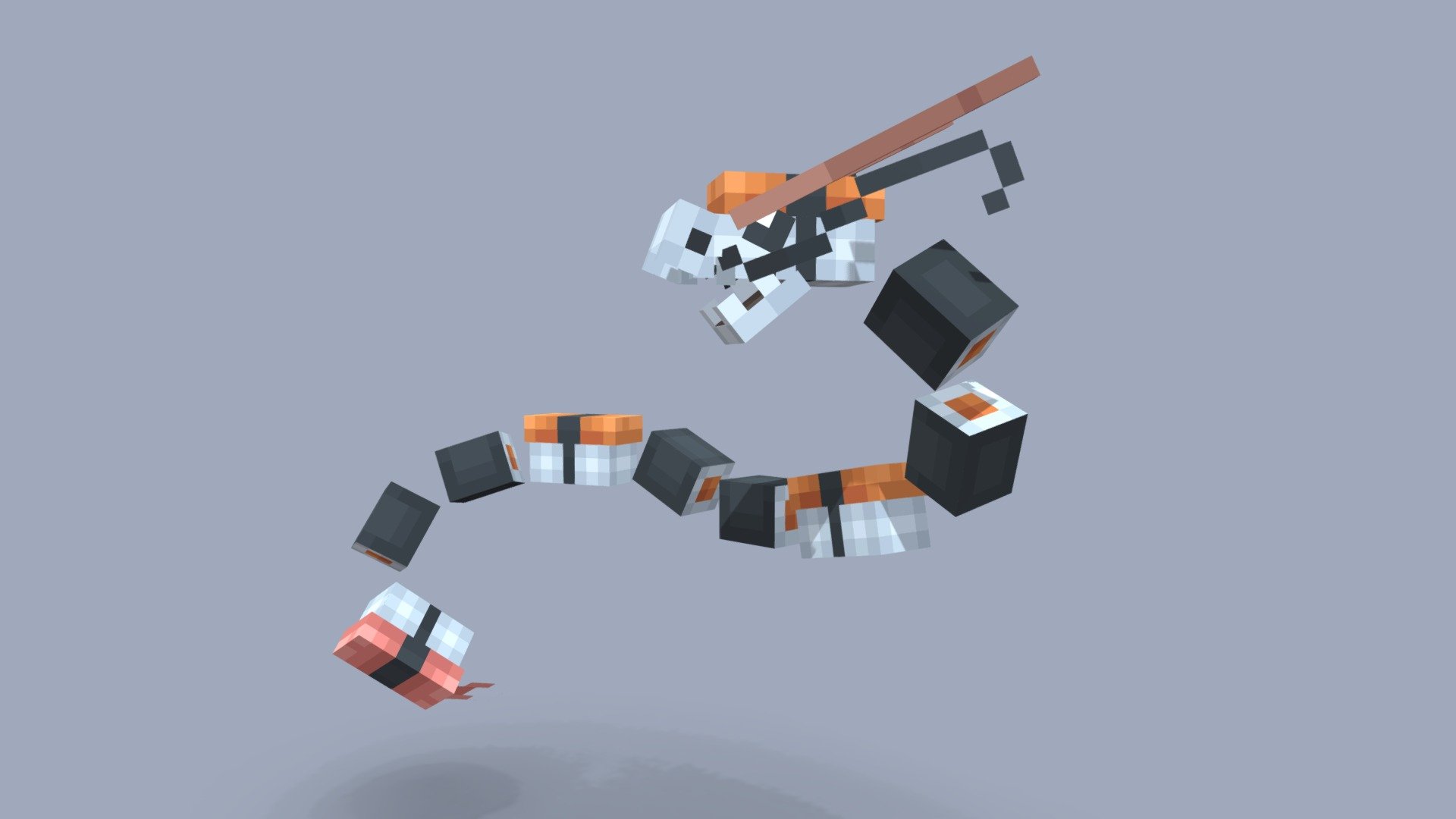 Sushi dragon - 3D model by RealJoshMC [5bd2b1e] - Sketchfab