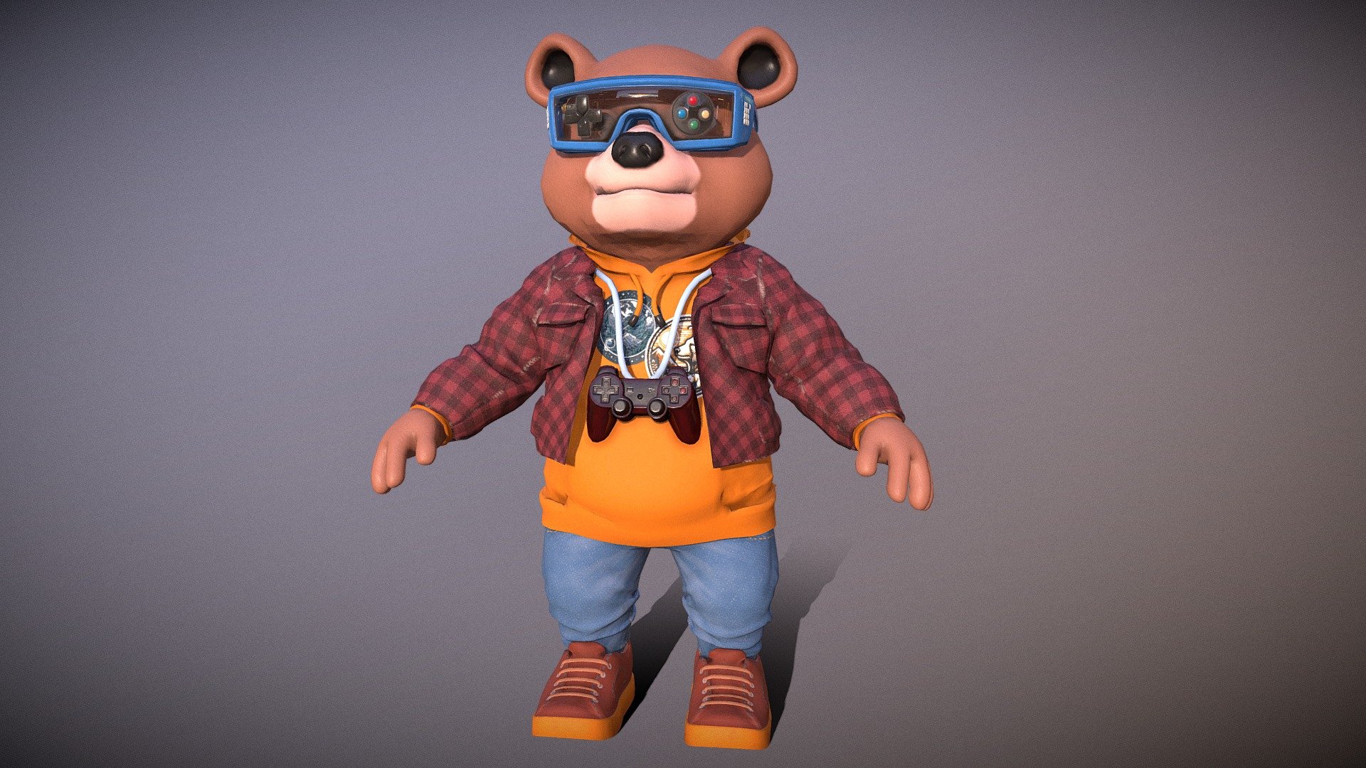Bear character for AR game - Buy Royalty Free 3D model by Daniel GoE ...
