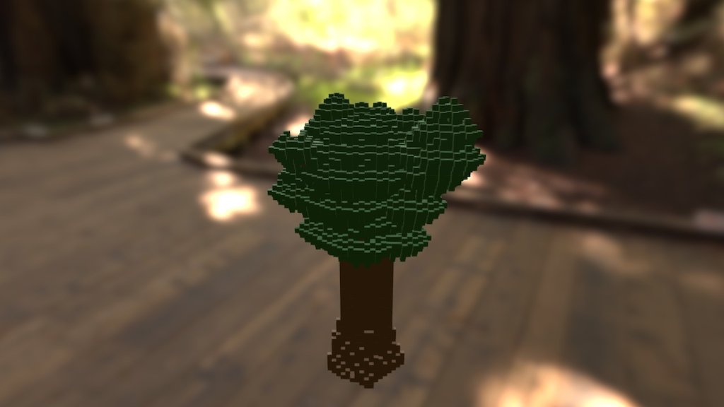 Voxel tree - Download Free 3D model by calapout [5bd53cf] - Sketchfab