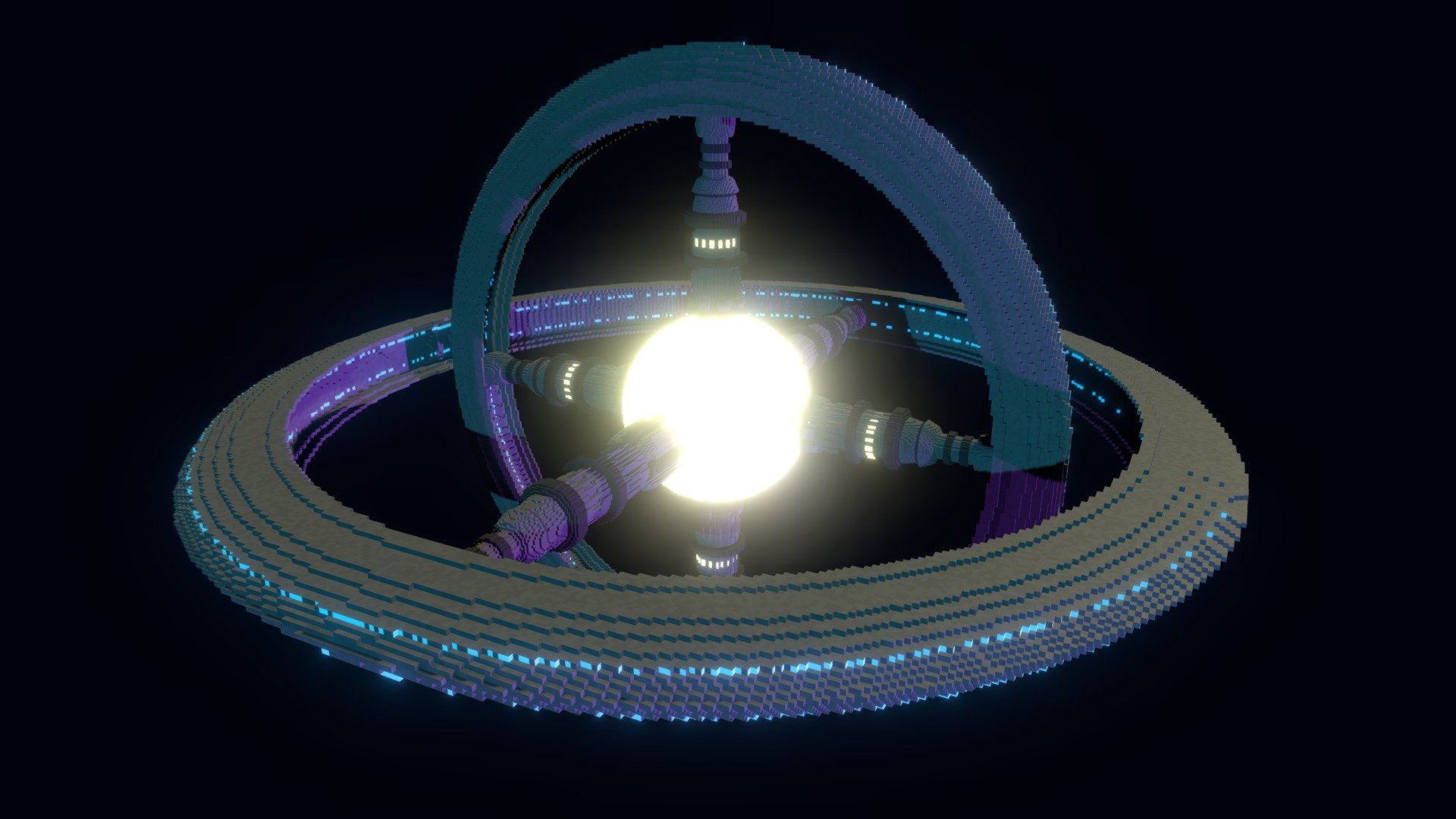 Dyson Sphere Voxel Art - Download Free 3D model by Kevinjomin [5bd56b6 ...