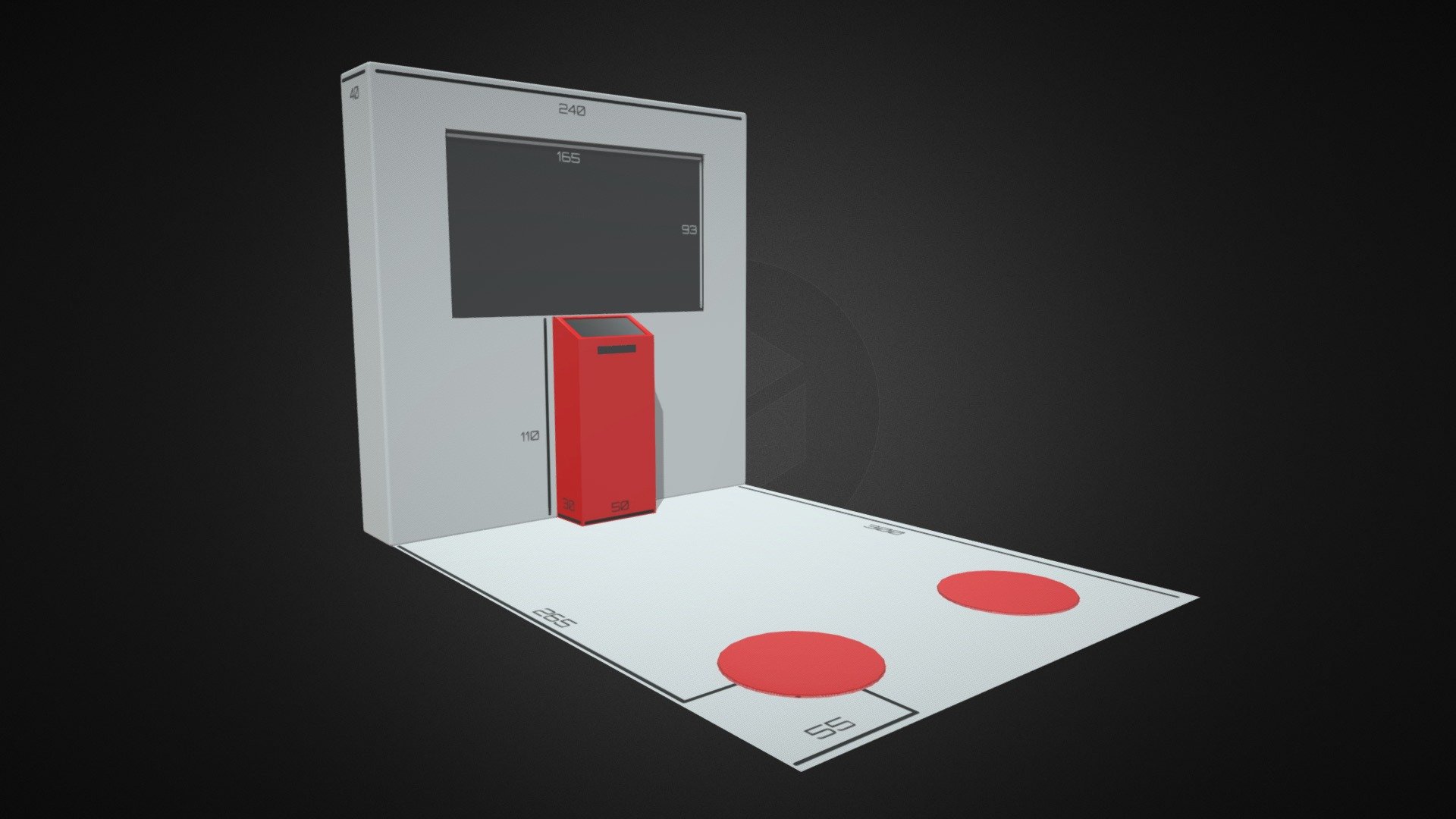 Airport Game Booth - 3D model by ActiveMe [5bd65f5] - Sketchfab