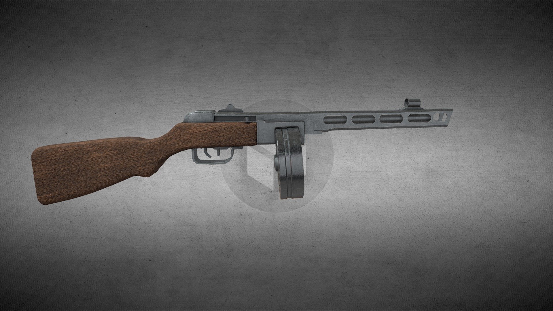PPSH-41 (7.62×25mm Tokarev) - Download Free 3D model by CannonMonkey ...