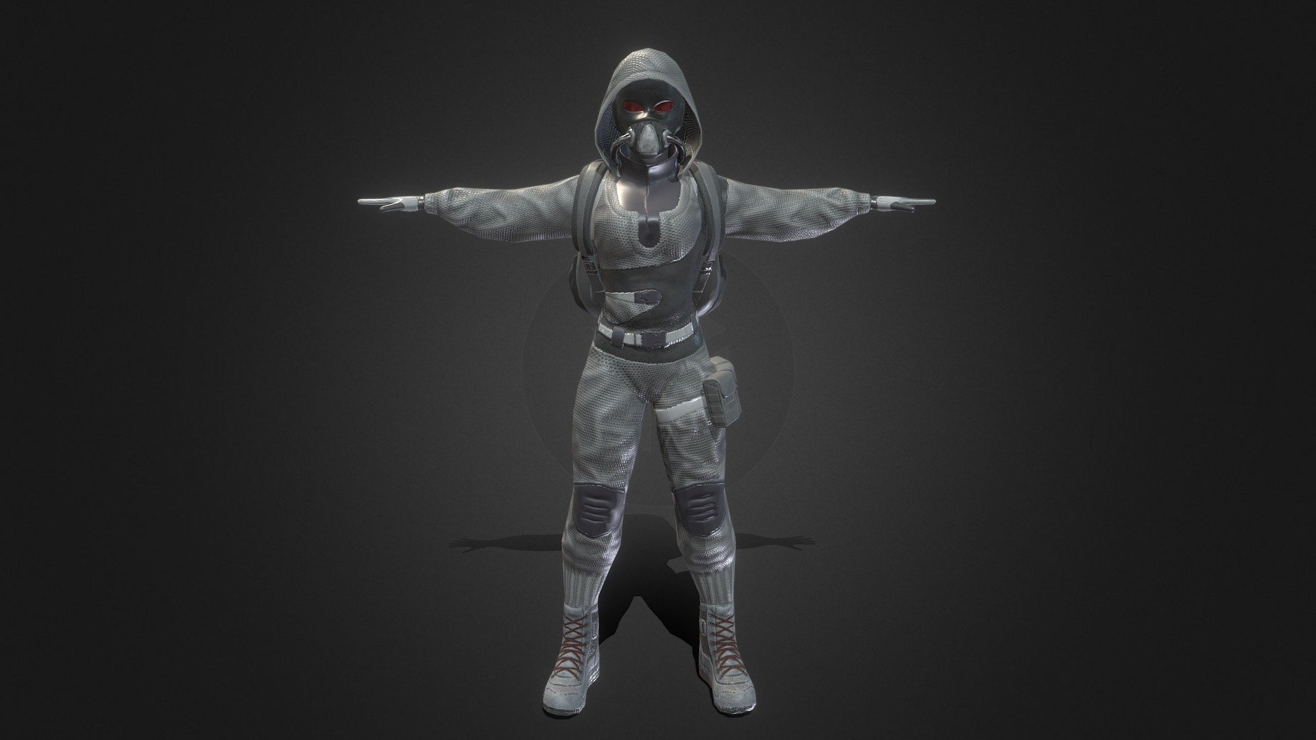 Female Apocalypse Suit | Original Character - Buy Royalty Free 3D model ...