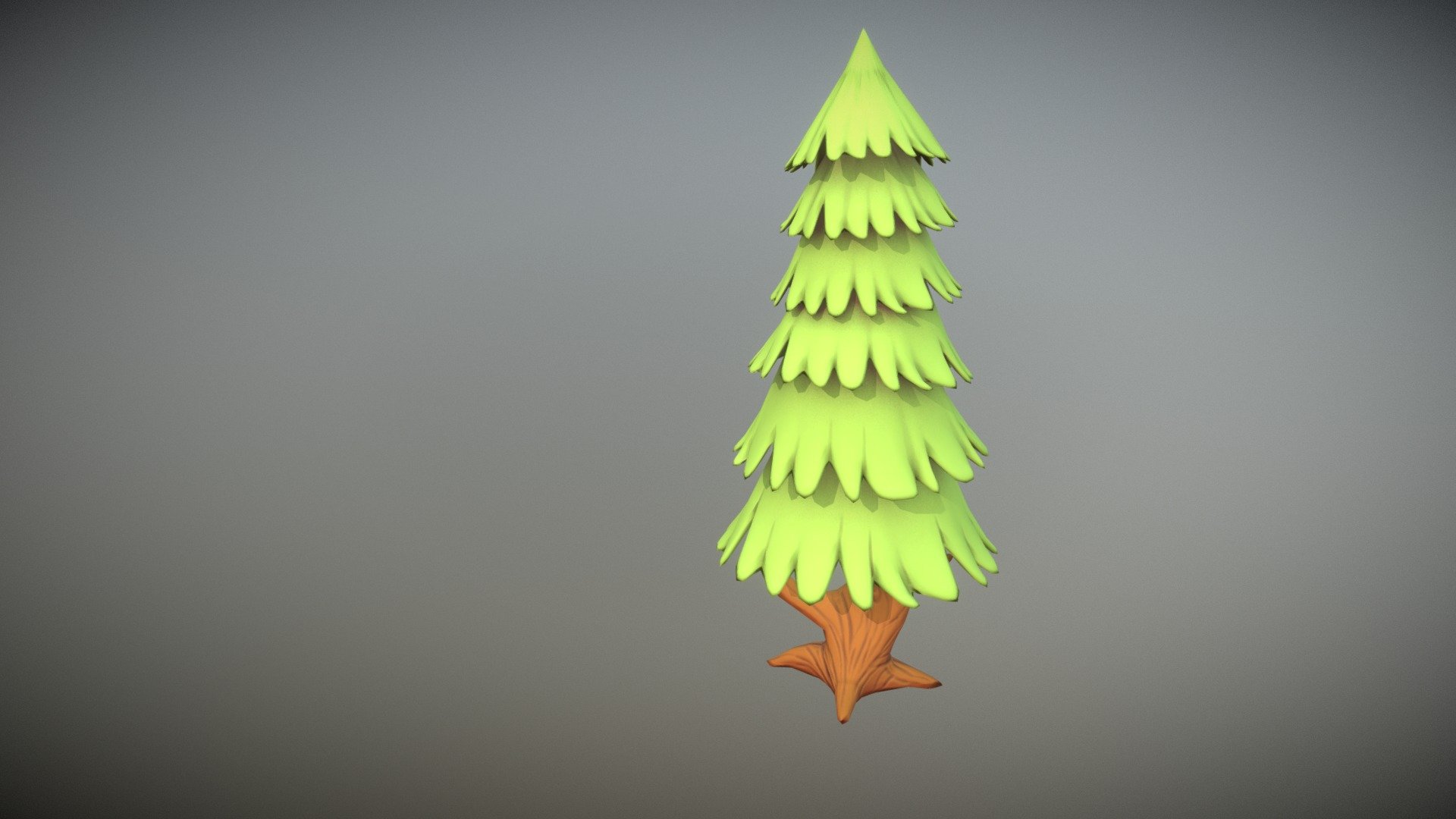 Cartoon Pine Tree - 3D model by pointeryang [5bdb539] - Sketchfab