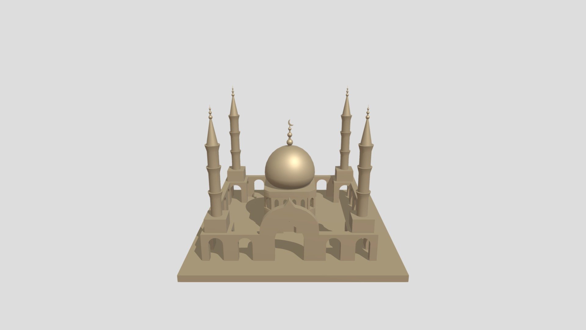 Copy Of Mosque - Download Free 3D model by almas.tursynbaev [5bdbcc0 ...
