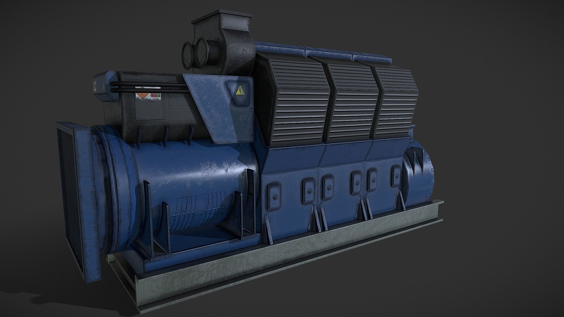 Big ol generator - Download Free 3D model by tboiston [5bddb9b] - Sketchfab