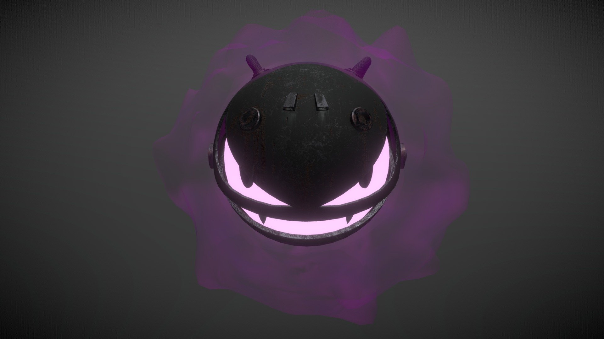 CyberPunk Gastly - Download Free 3D model by kelvysb [5bde301] - Sketchfab