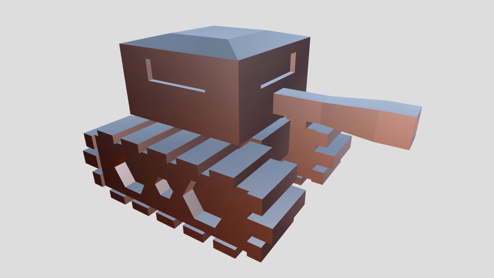 low poly simple Blocky Tank - Download Free 3D model by Trockk (@Timrockk) [5be1972] - Sketchfab