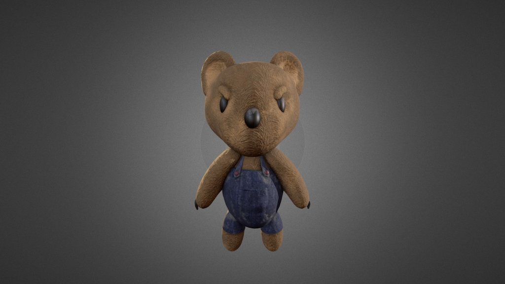 Teddy bear - base (angry) - Download Free 3D model by MMK (@gopher ...