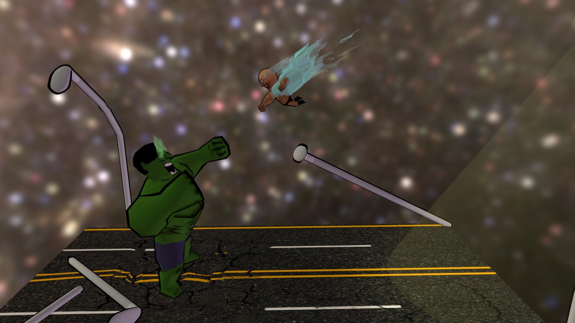 The Hulk V.S The Rock - 3D model by a29576280a [5be5855] - Sketchfab