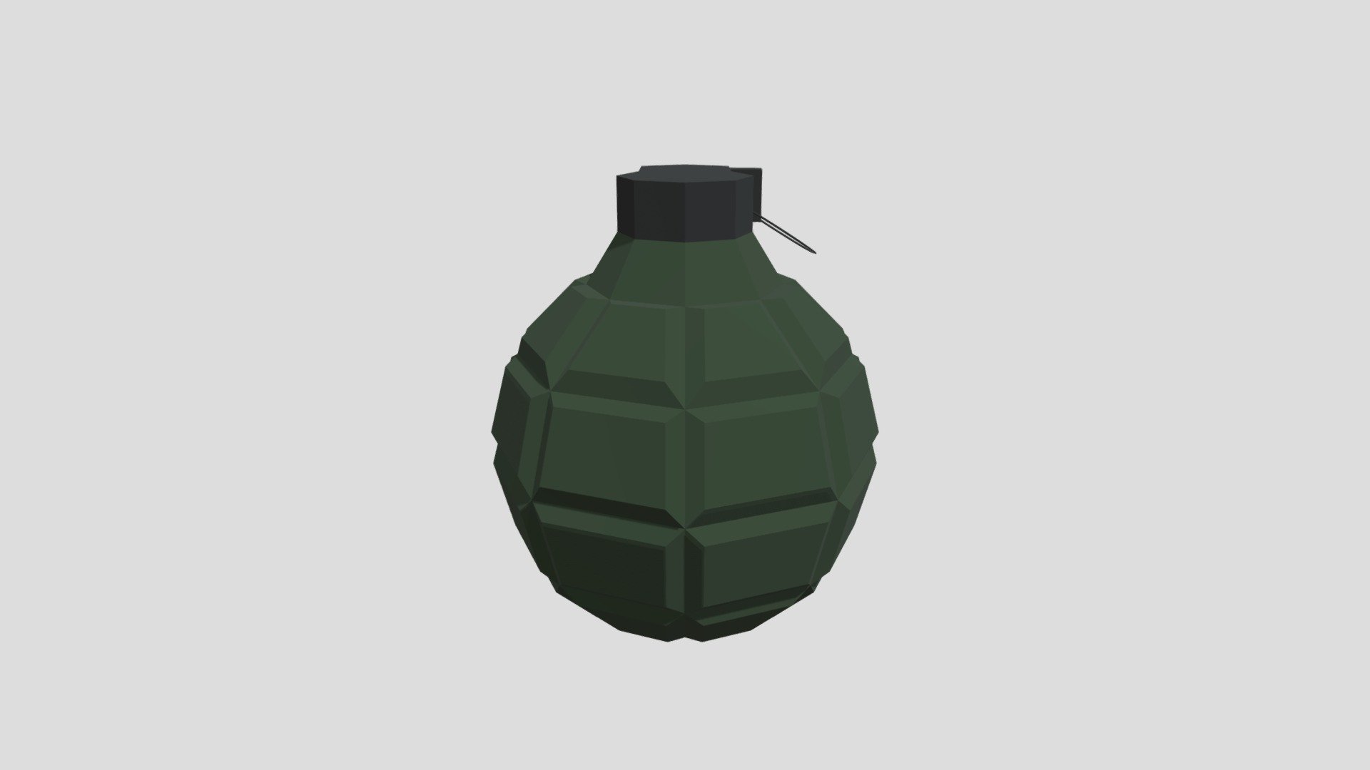 Low Poly Round Grenade - 3D model by grkpektis [5be5c25] - Sketchfab