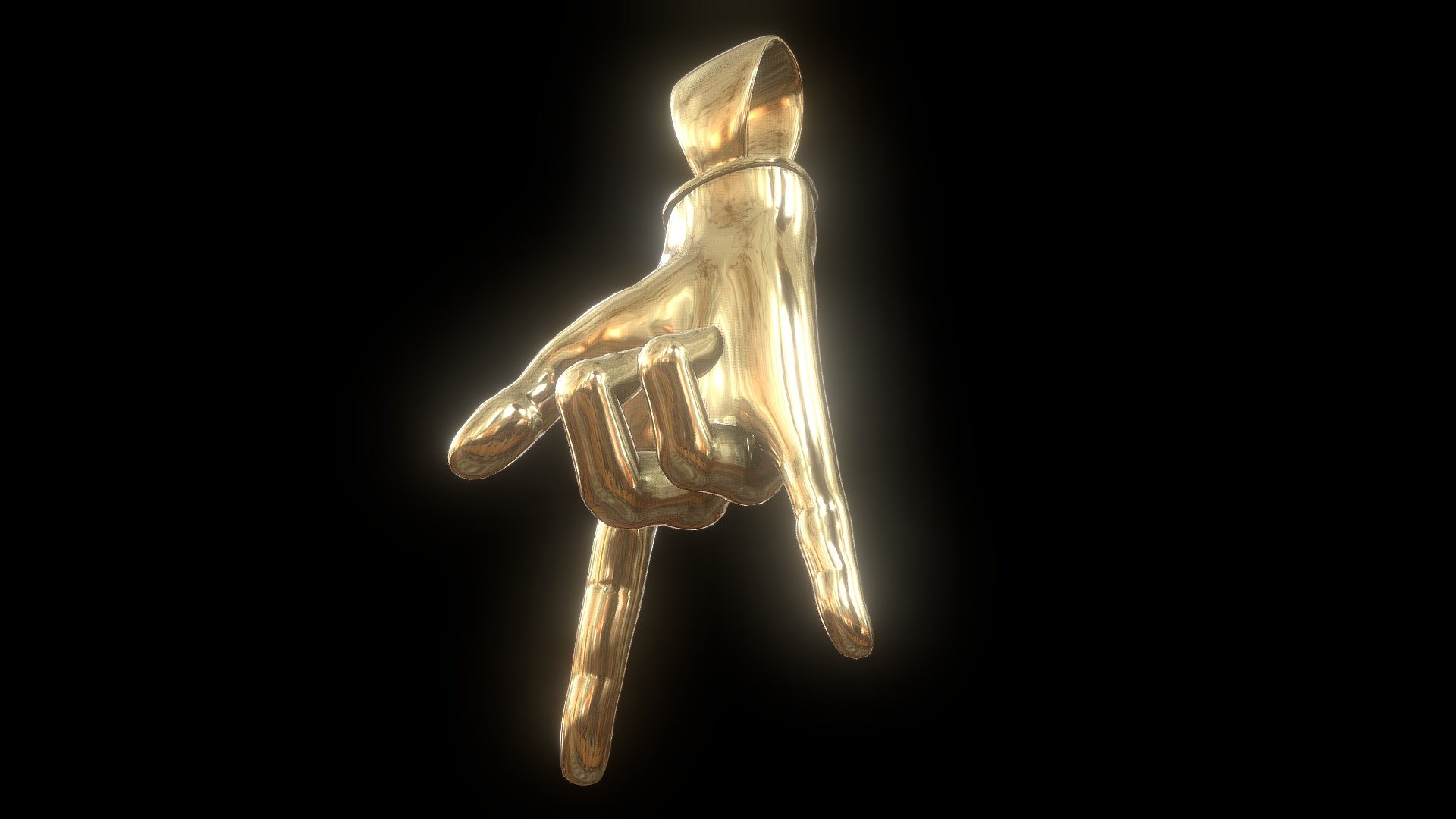 Punk Hand Pendant - 3D model by 3DM Design (@3dmdesign) [5be6679 ...