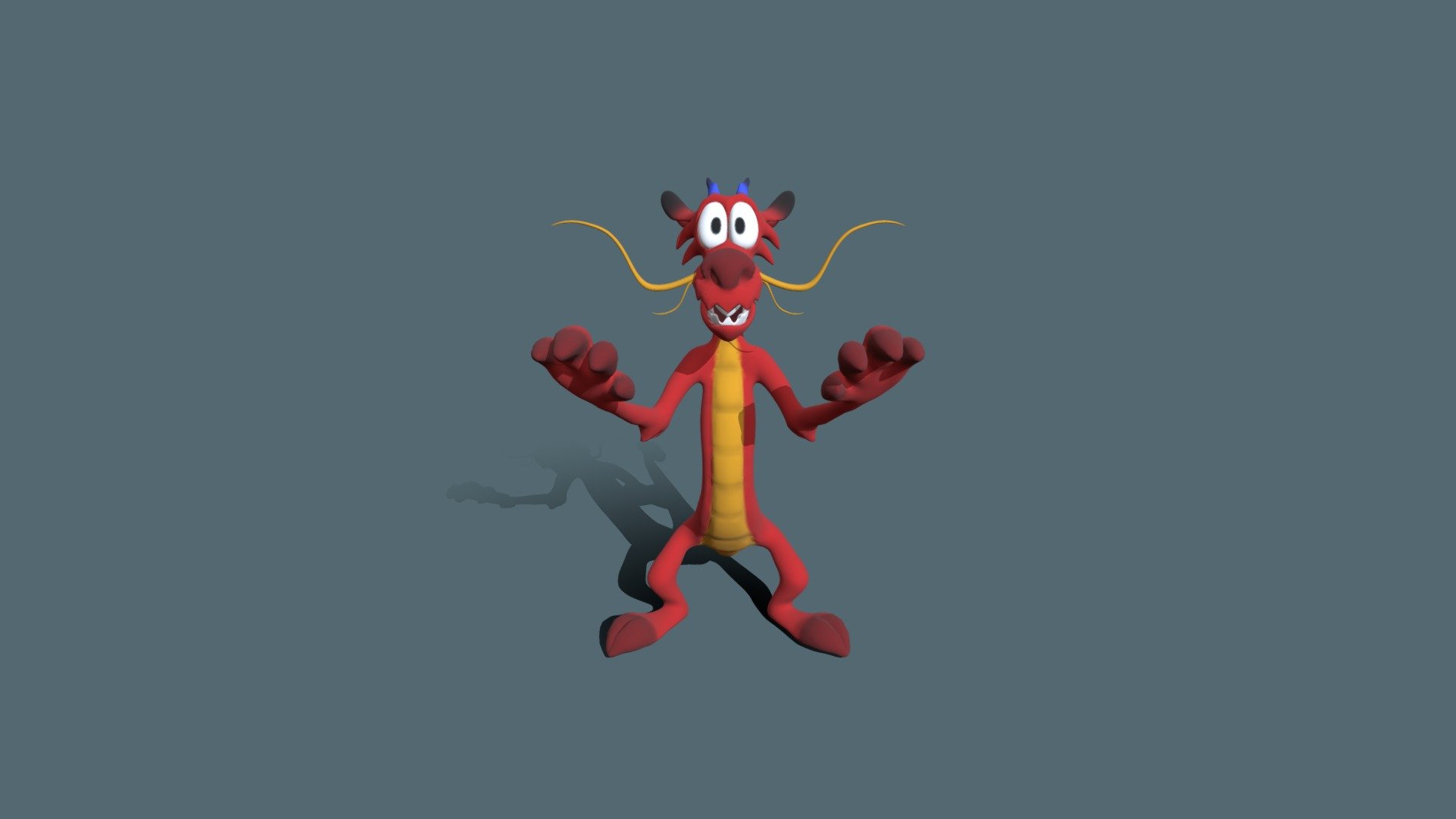 Escultura de dragon - Mushu (Mulan) - 3D model by Caren_Santana ...