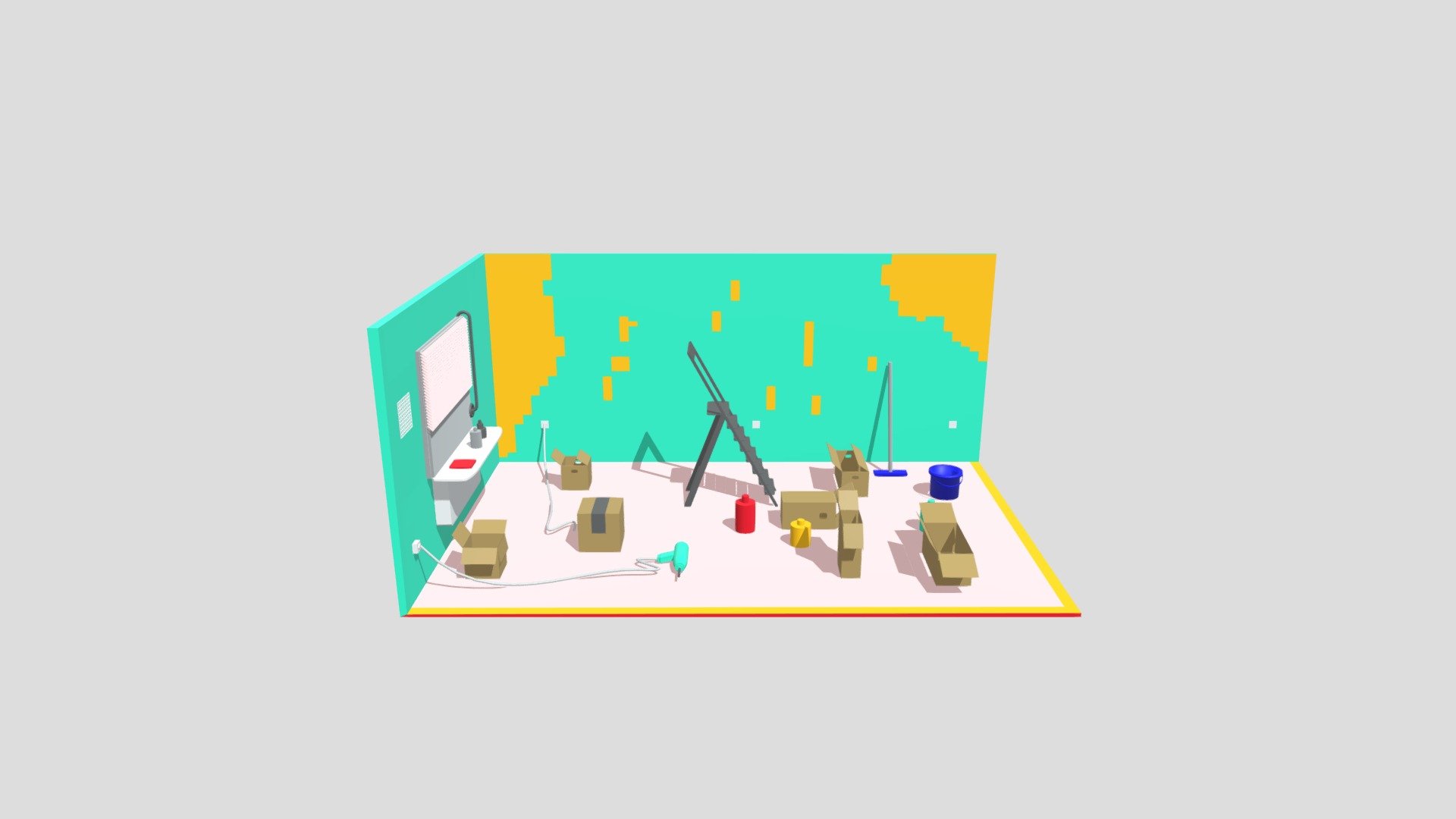 Room modeled and rendered with Blender. - Download Free 3D model by ...