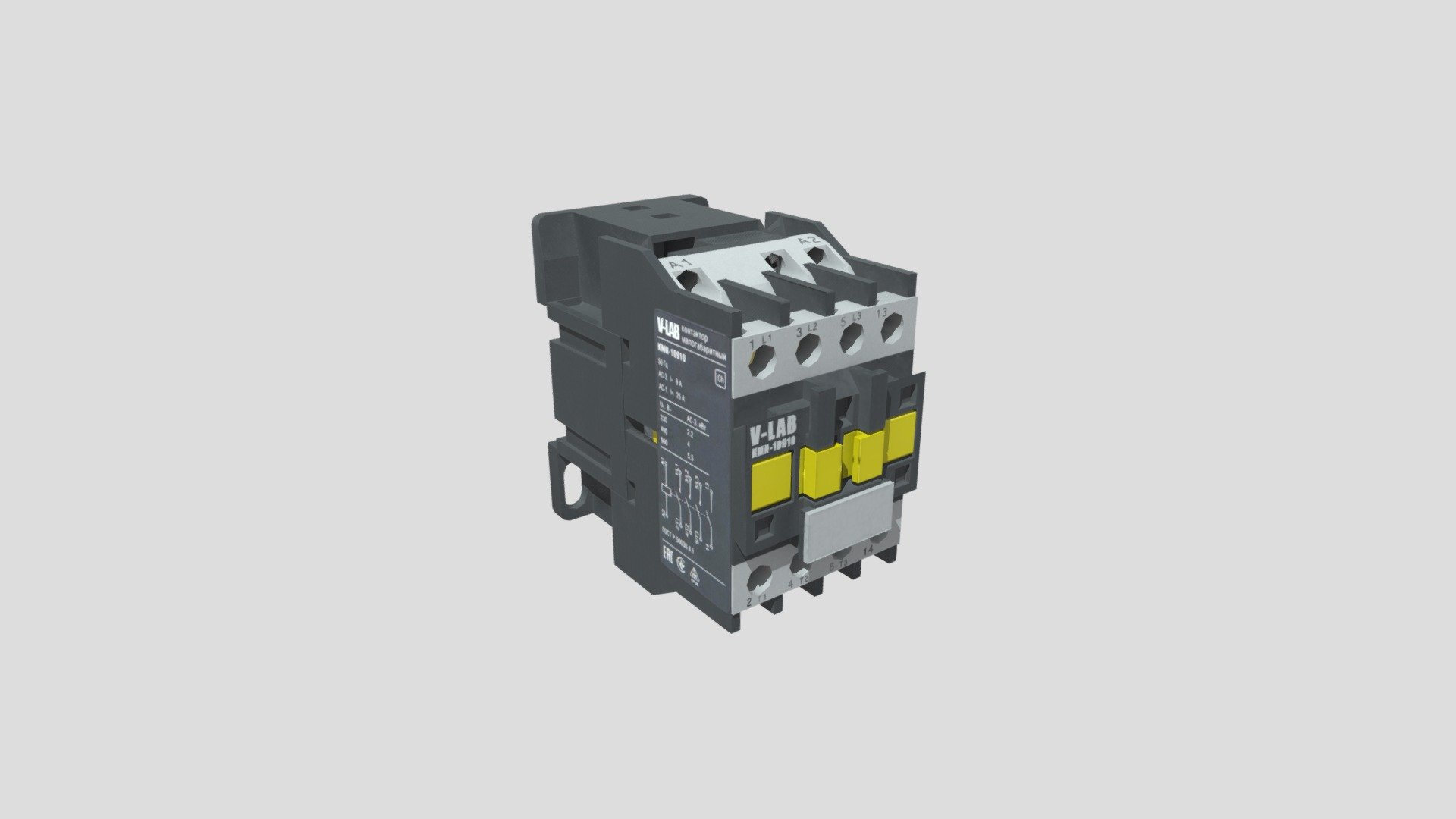 Magnetic contactor KMI-10910 - Download Free 3D model by Andruxa ...