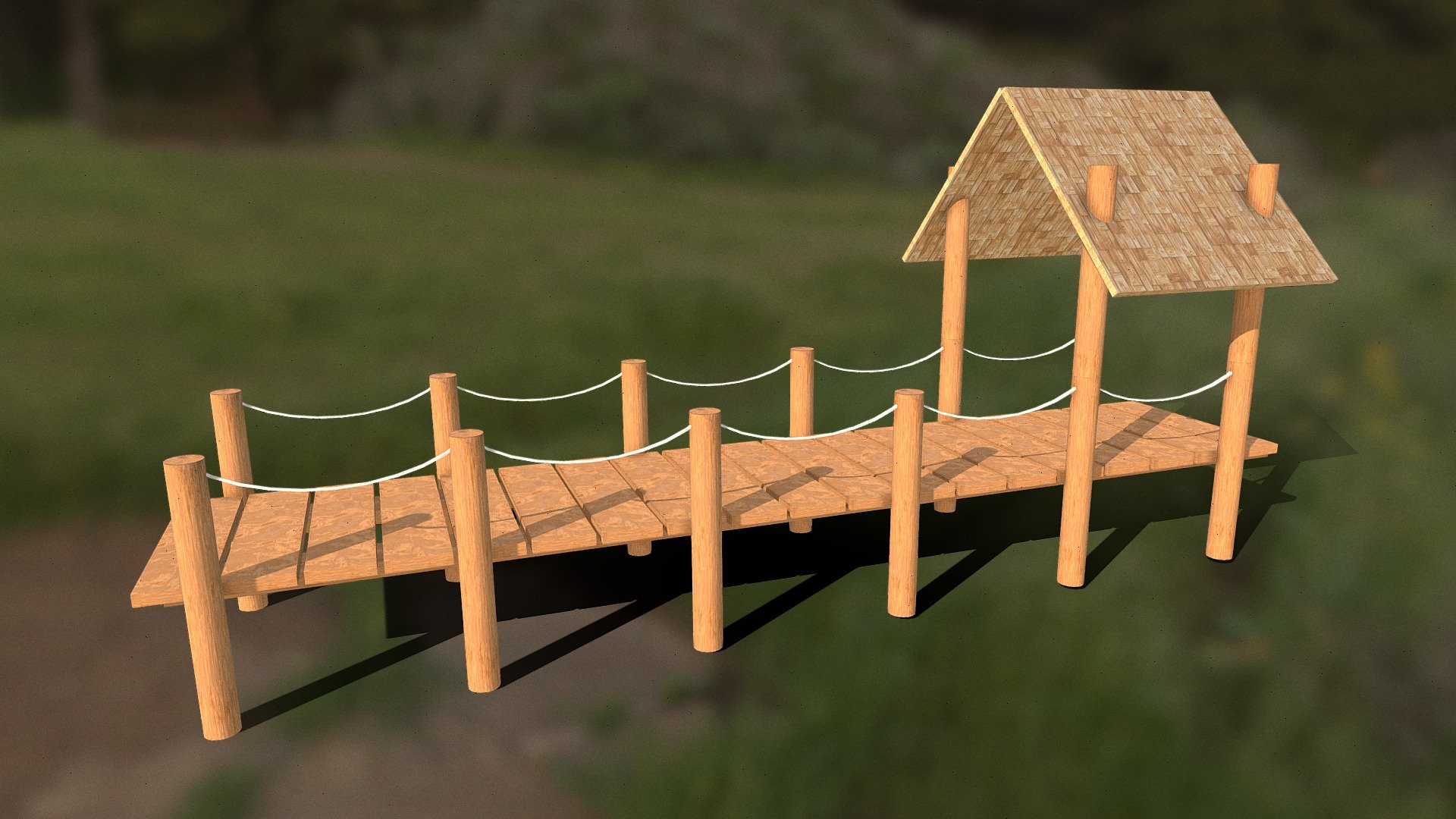Simple Wooden Pier or Dock - Download Free 3D model by Jungle Jim ...