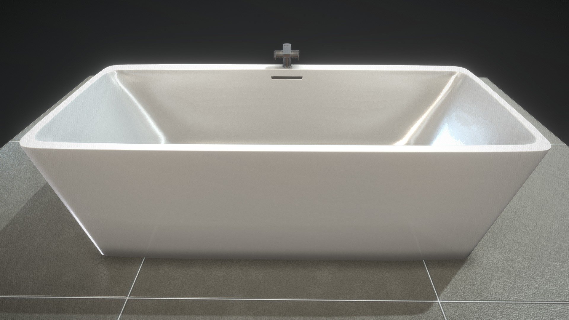 Modern Bathtub (Low-Poly) - Buy Royalty Free 3D model by VIS-All-3D ...