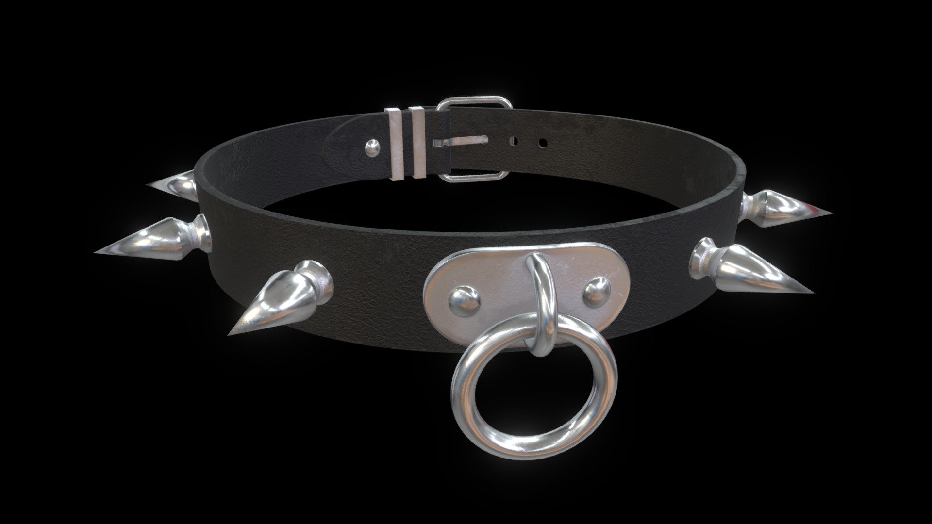 spiked_leather_collar - Download Free 3D model by strmcat [5bf1c4b ...
