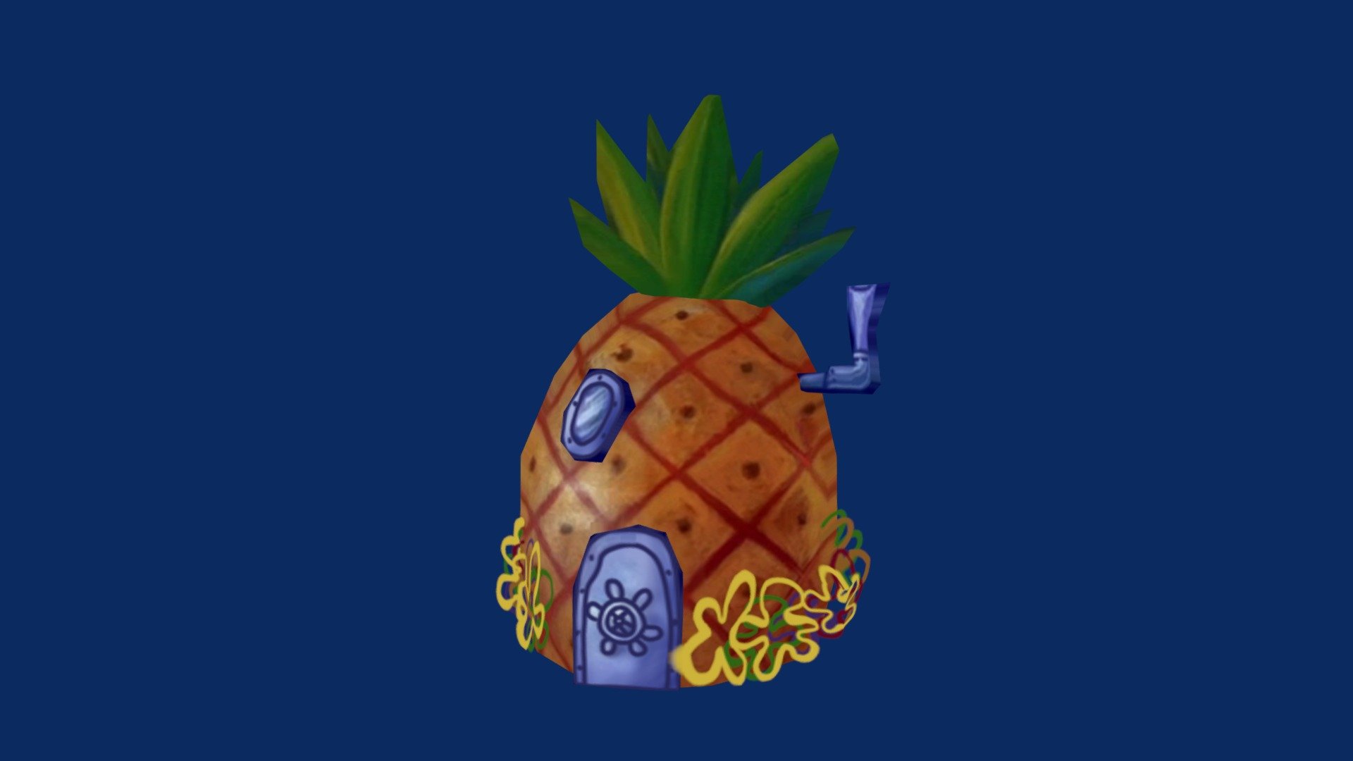 Spongebob's Pineapple (Help Wanted) - Download Free 3D model by ...