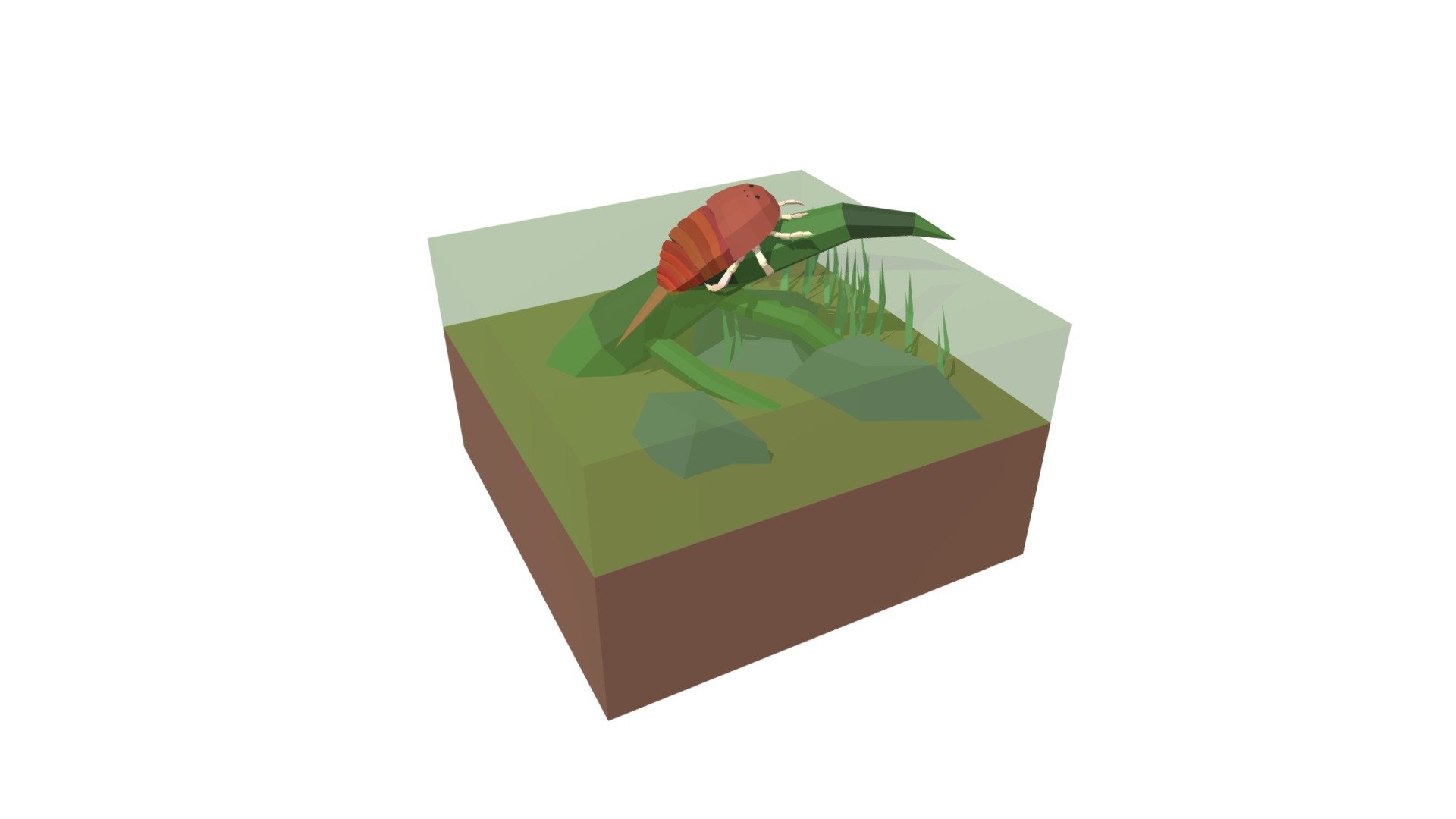 Low Poly Hibbertopterus Diorama - 3D model by JakubSolar [5bf3f57 ...