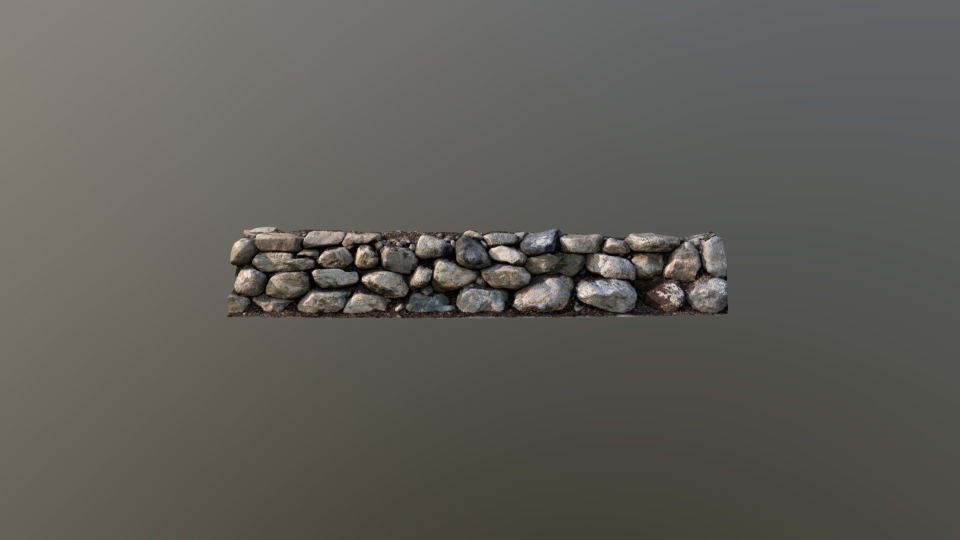 Stacked Rock Retaining Wall Photogrammetry - Download Free 3D model by ...
