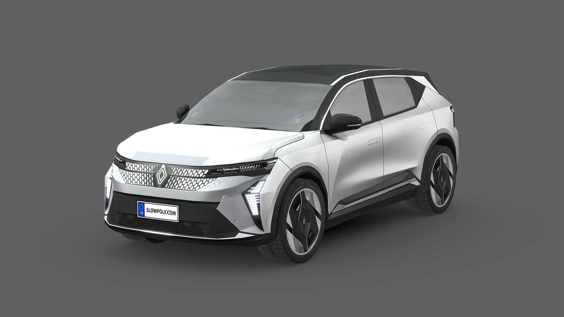 Renault Scenic E-Tech - 3D model by slowpoly [5bf95cd] - Sketchfab