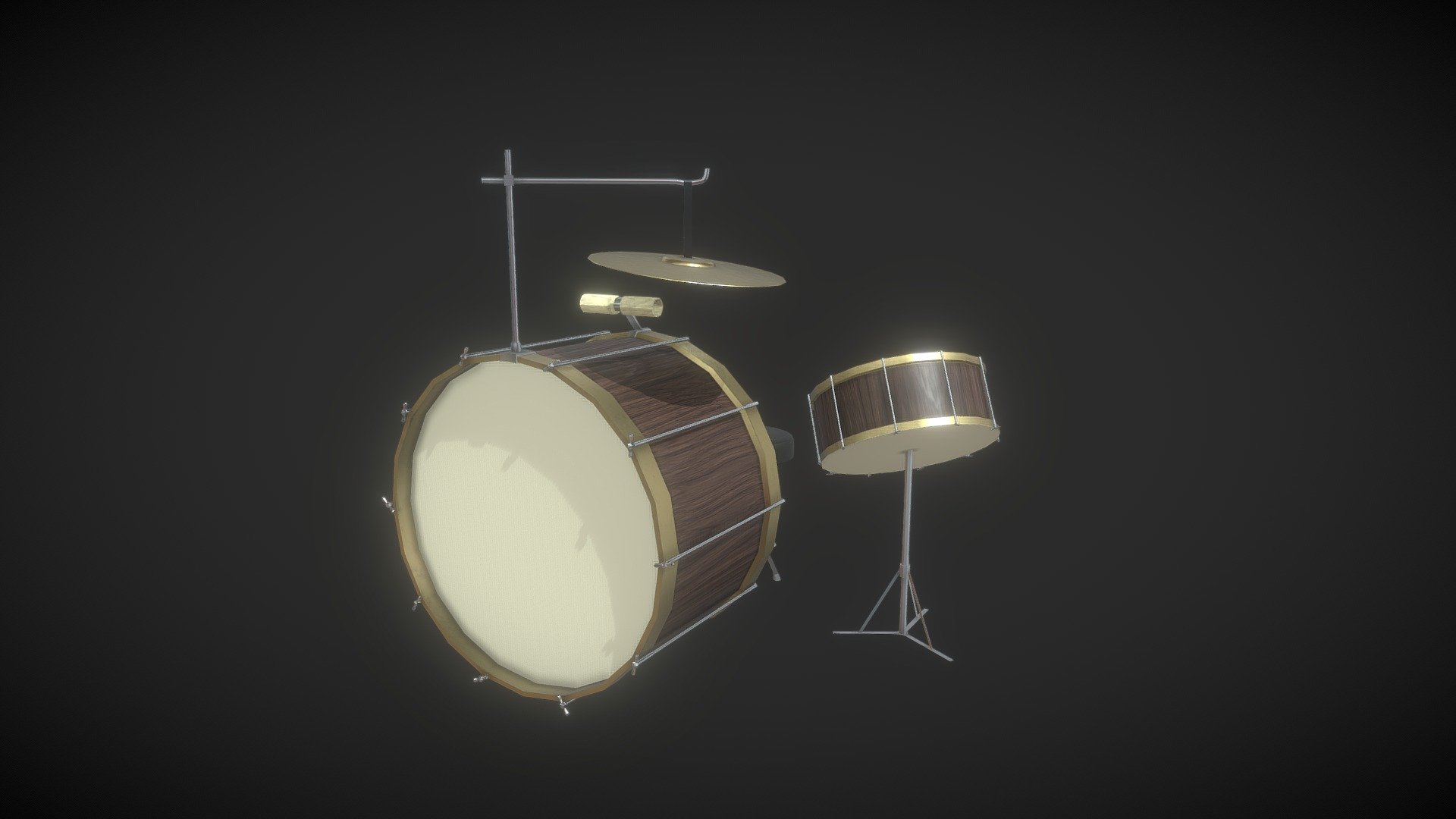 Drums - Download Free 3D model by Matt Caddie (@MattCaddie) [5bfb43d ...