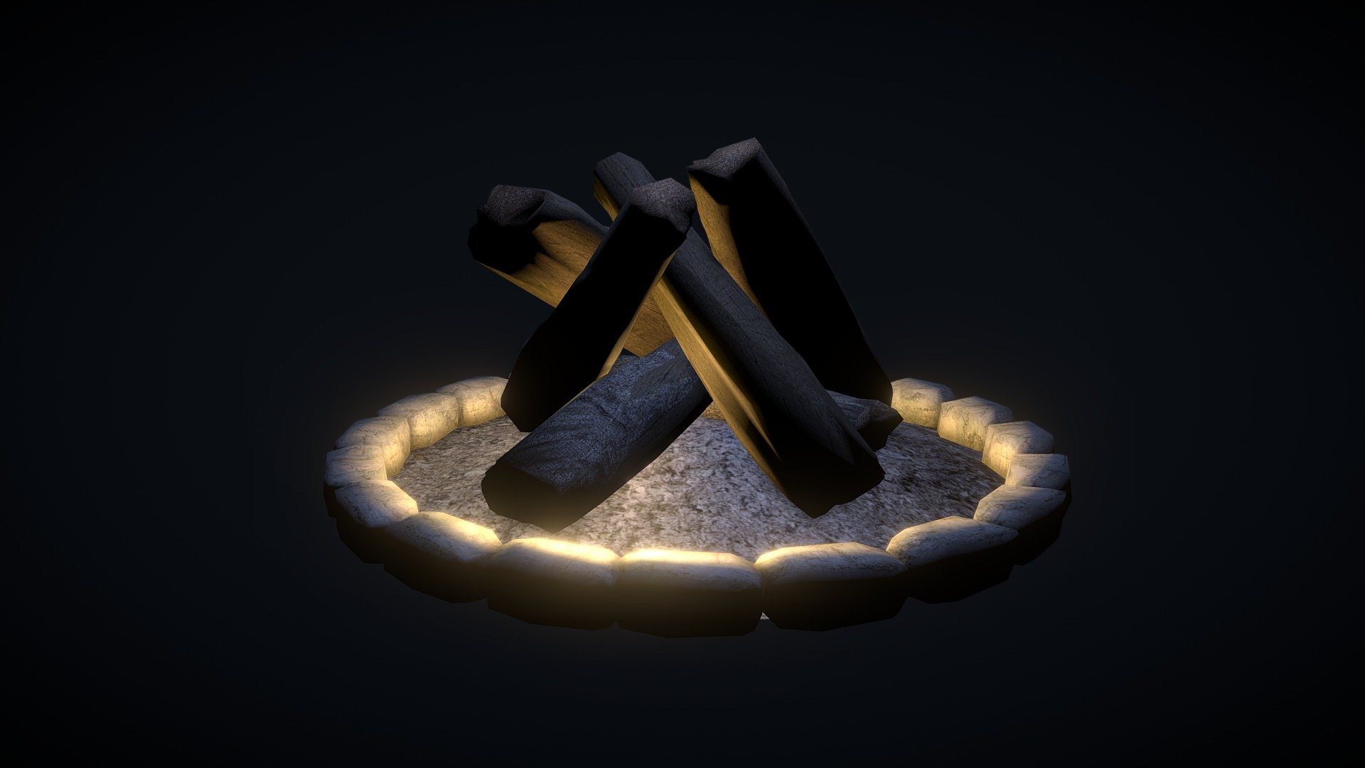 Bonfire-Lowpoly - Download Free 3D model by Christian Gentry ...