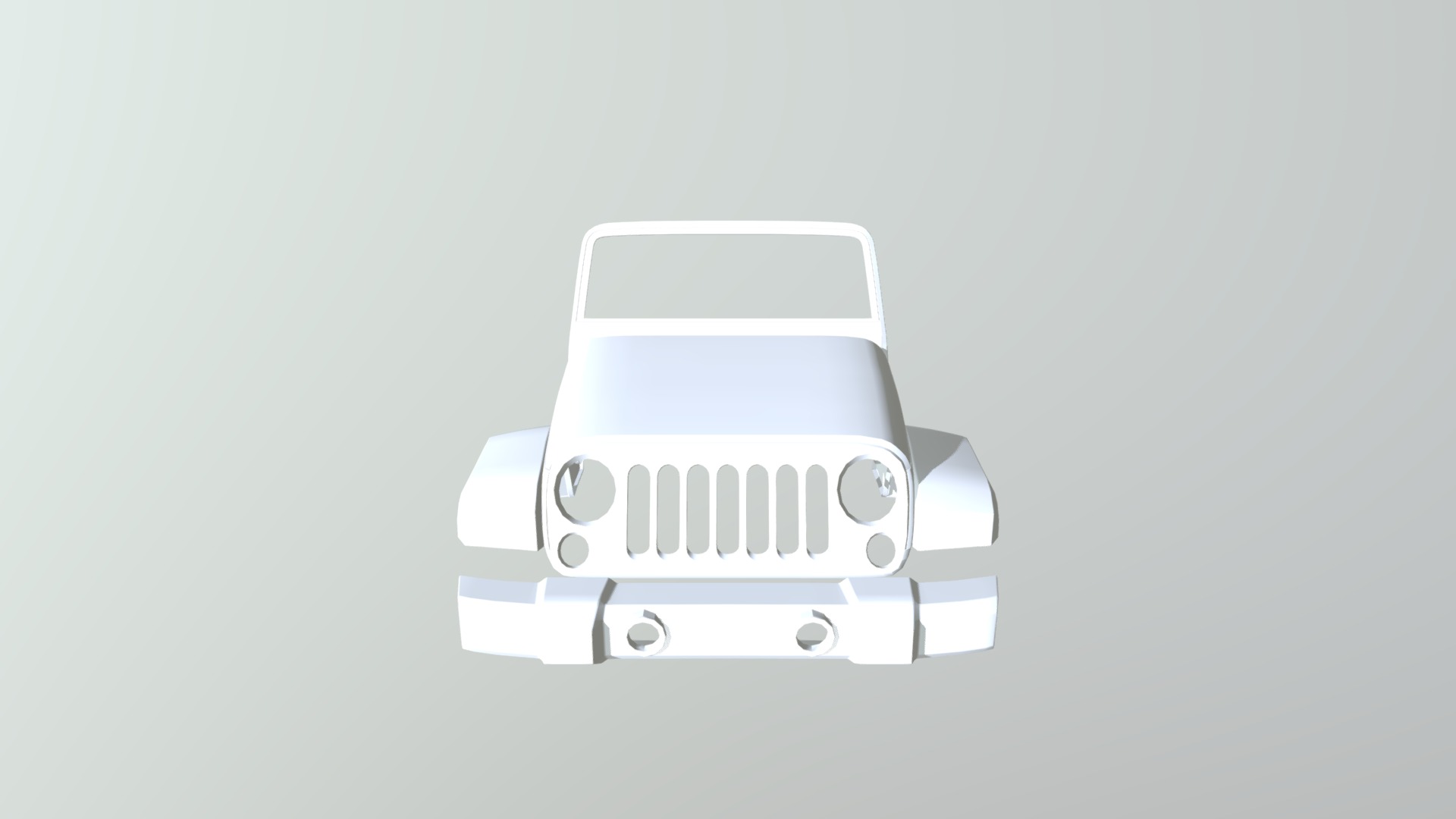 Jeep Wranger front body - 3D model by cheezax [5bfe89e] - Sketchfab