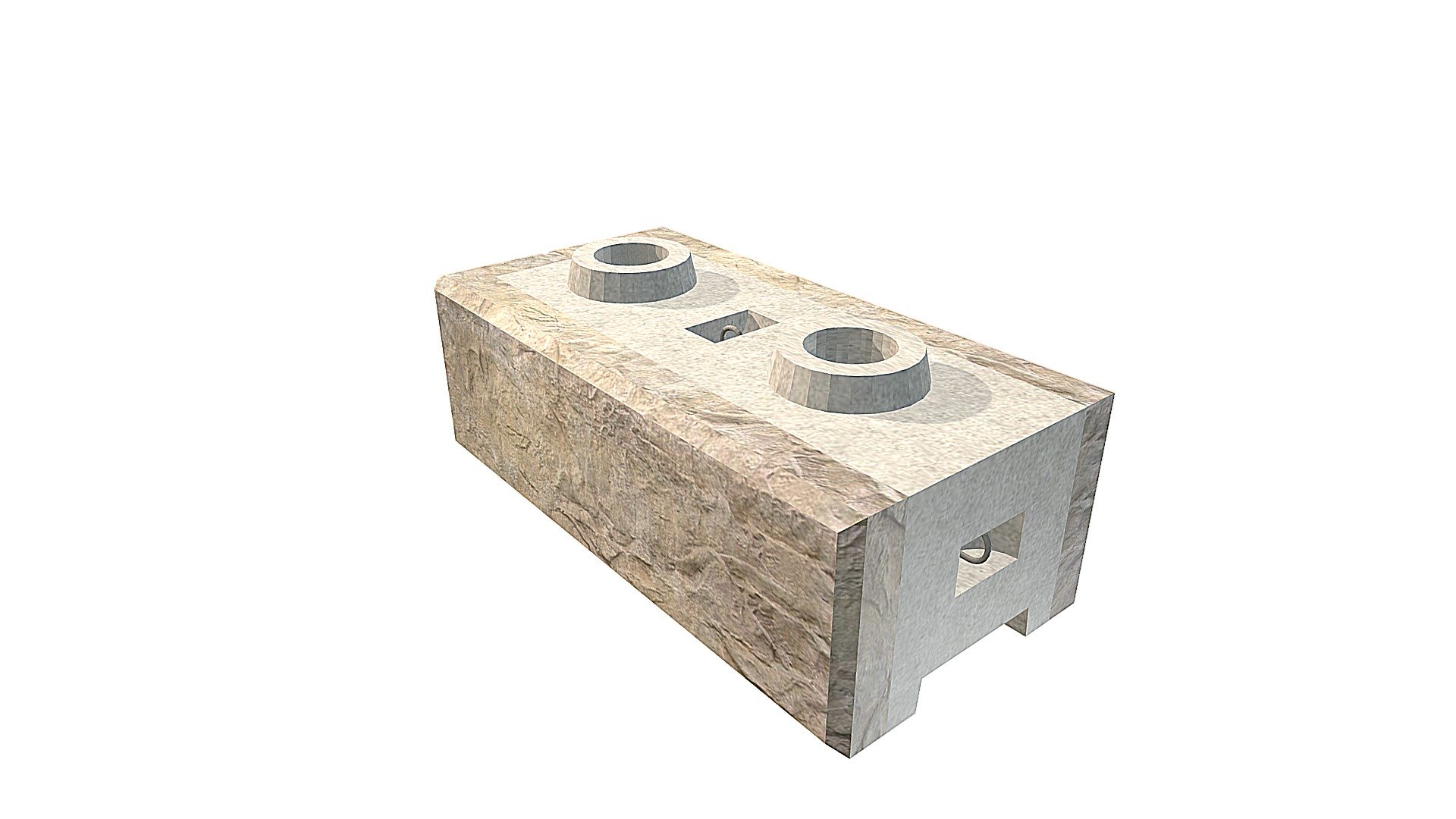 Guardrail End Block - 3D model by ReCon Retaining Walls (@reconwalls ...