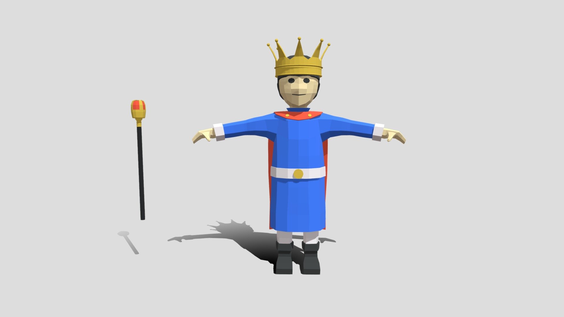 Low Poly Cartoon King - Buy Royalty Free 3D model by chroma3d ...