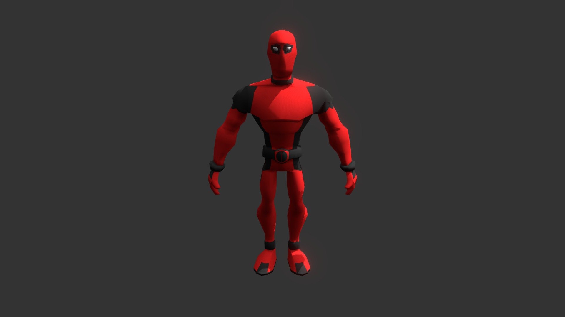 Deadpool - 3D model by Slimfrost3D (@riccardo.pedrina) [5c01b3c ...