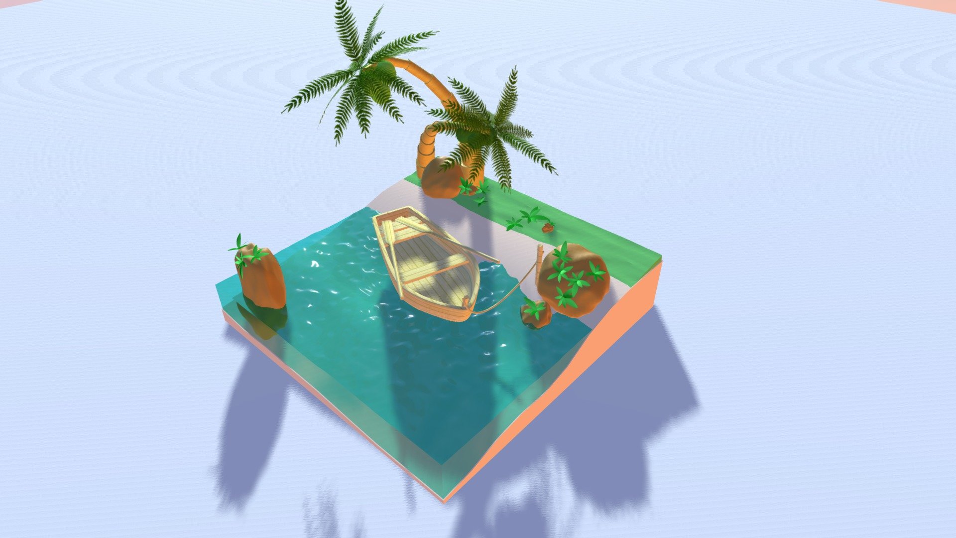 Small Beach - 3D model by Terry.H [5c01e51] - Sketchfab
