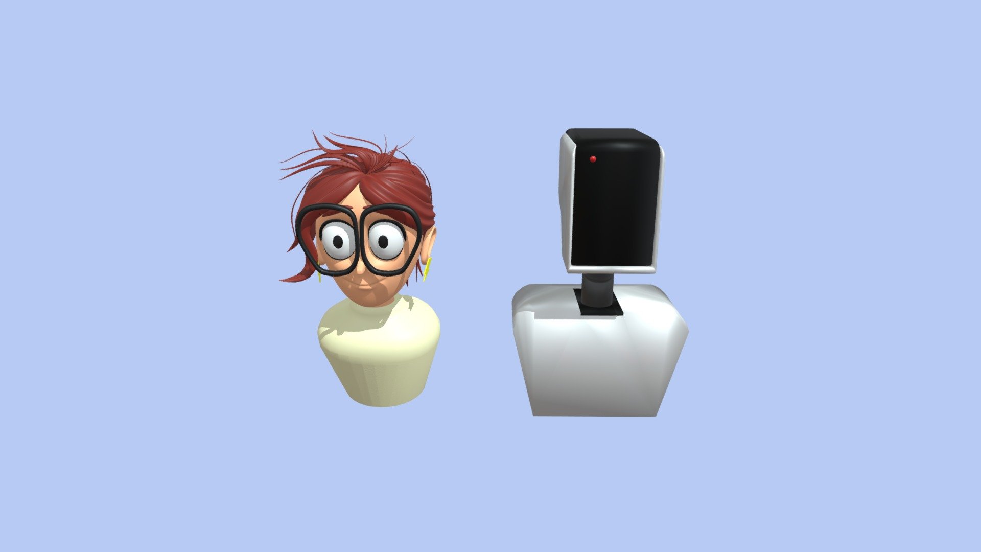 Katie Mitchell e Deborahbot 5000 - 3D model by vic188 [5c02c57] - Sketchfab