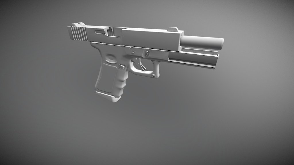 3DS MAX_GLOCK_ PULLED_BACK - 3D model by Brandon_Lamb (@Brand_Lamb ...