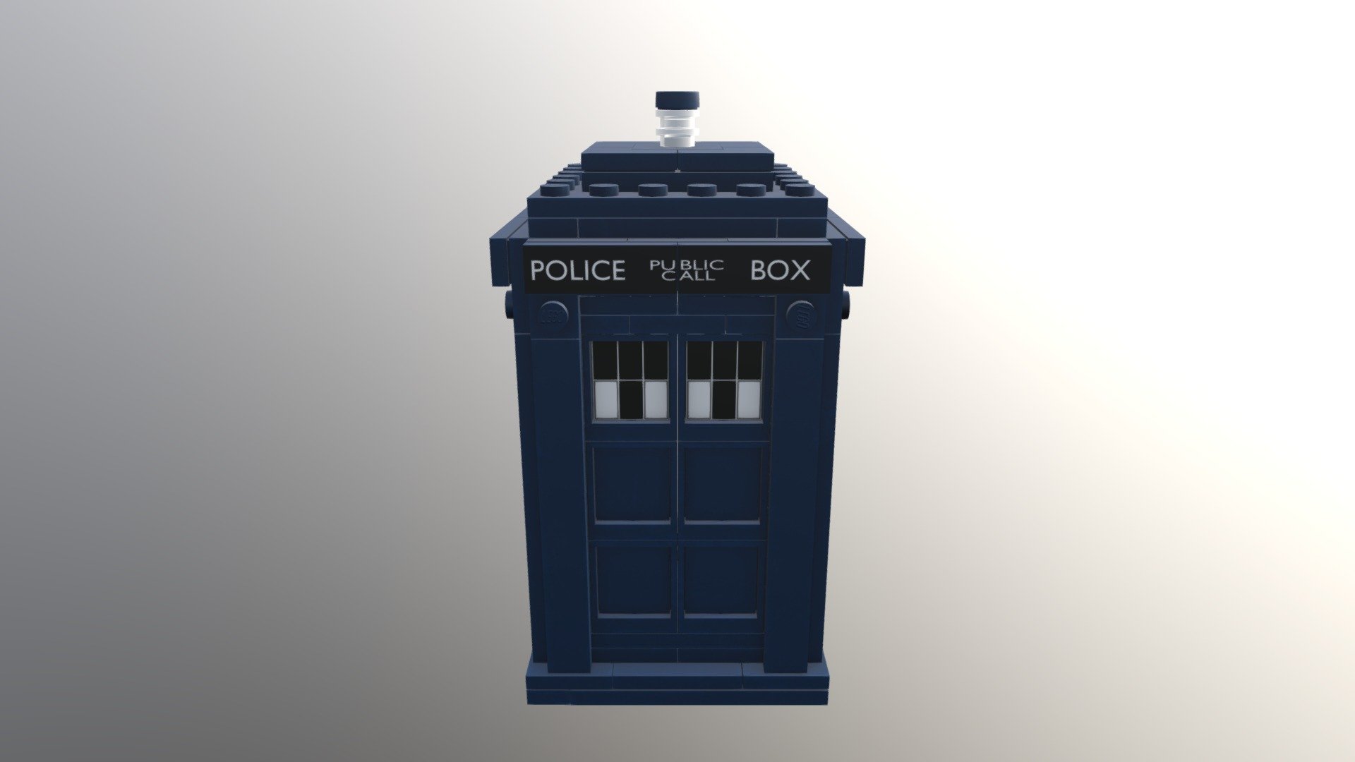 Tardis Lego Mid - 3D model by labigm [5c03af6] - Sketchfab