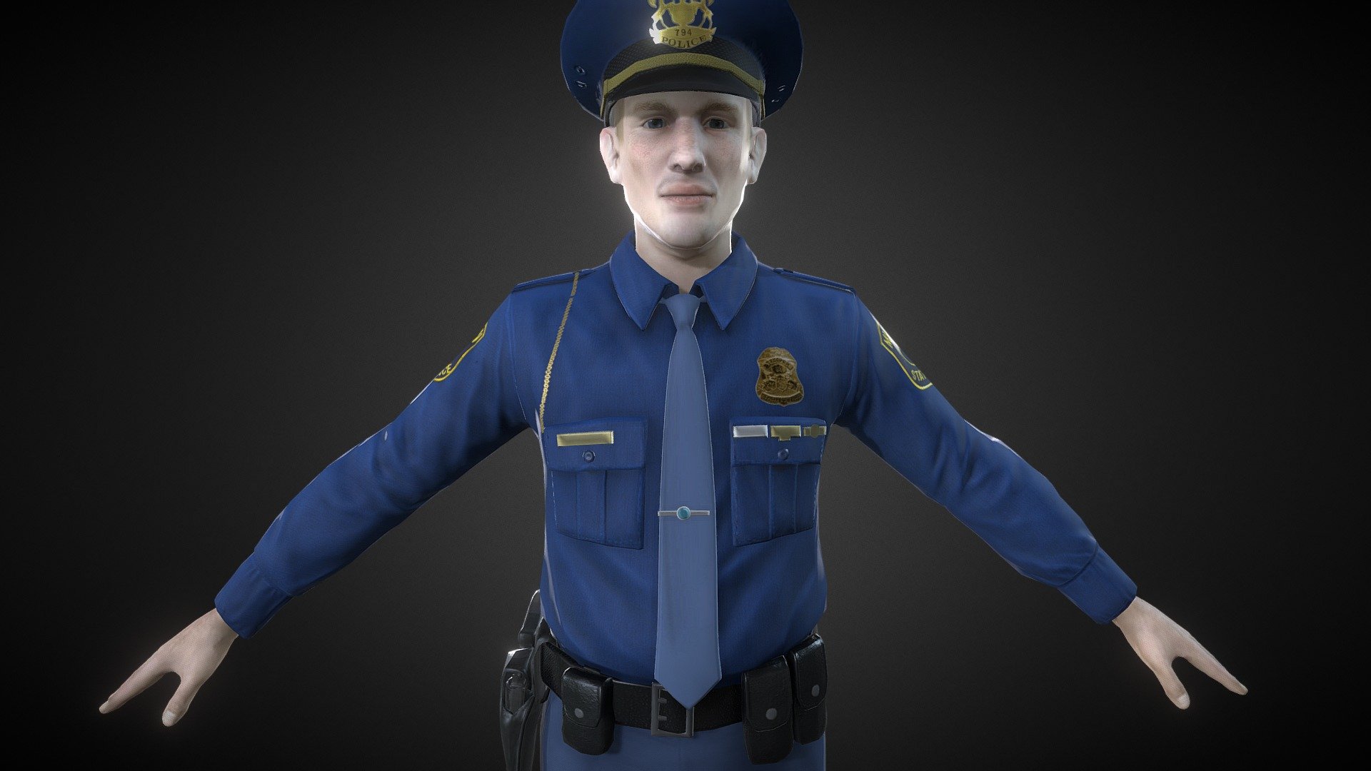 Police Officer 0001 - Buy Royalty Free 3D model by animod [5c0477e ...