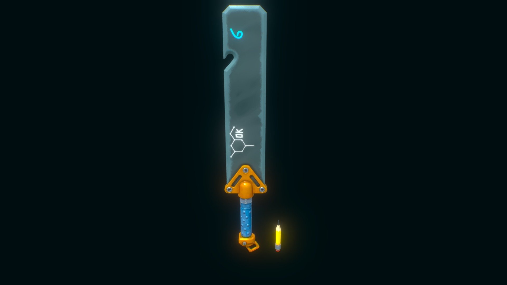 Graphene blade - 3D model by Nikita Tserunjn (@hanlinksouls3) [5c04896 ...