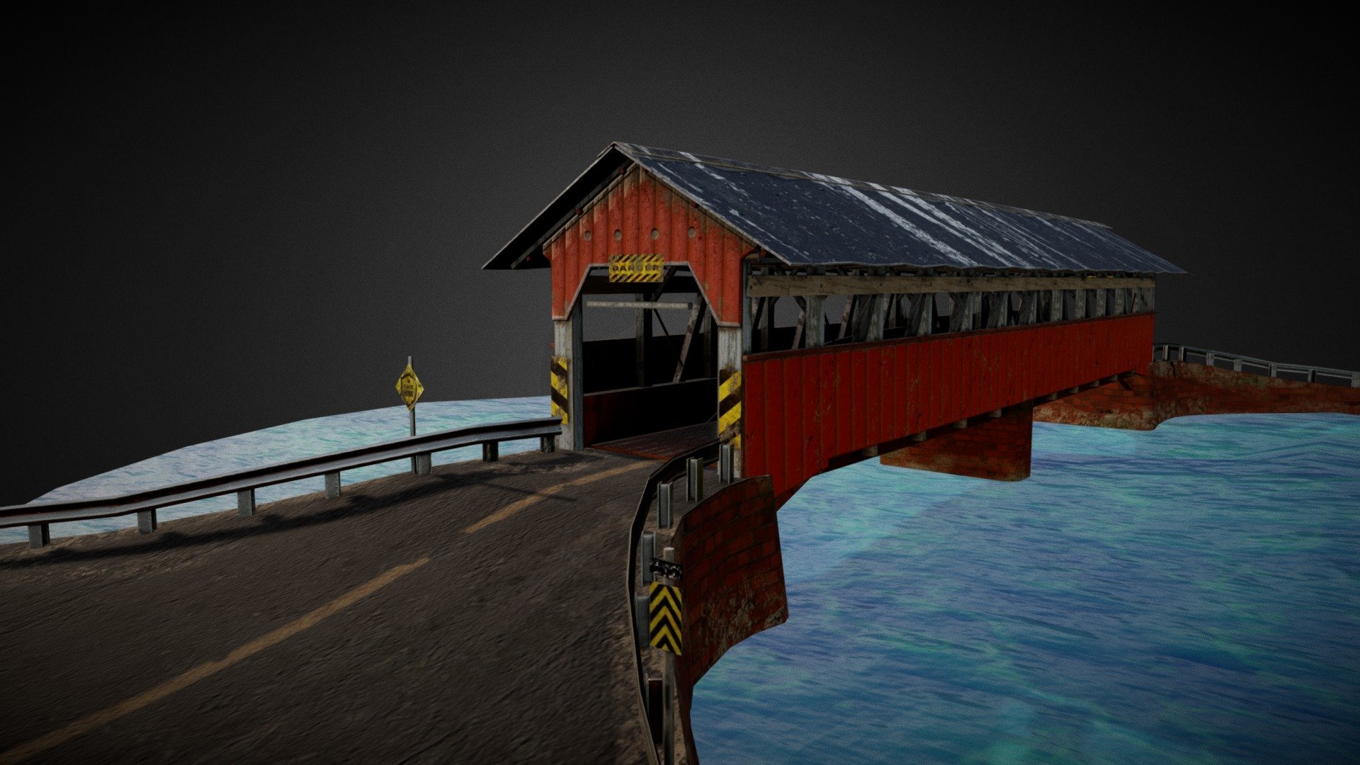 Covered Bridge - Download Free 3D model by Pavlo_Holubov [5c04b38 ...