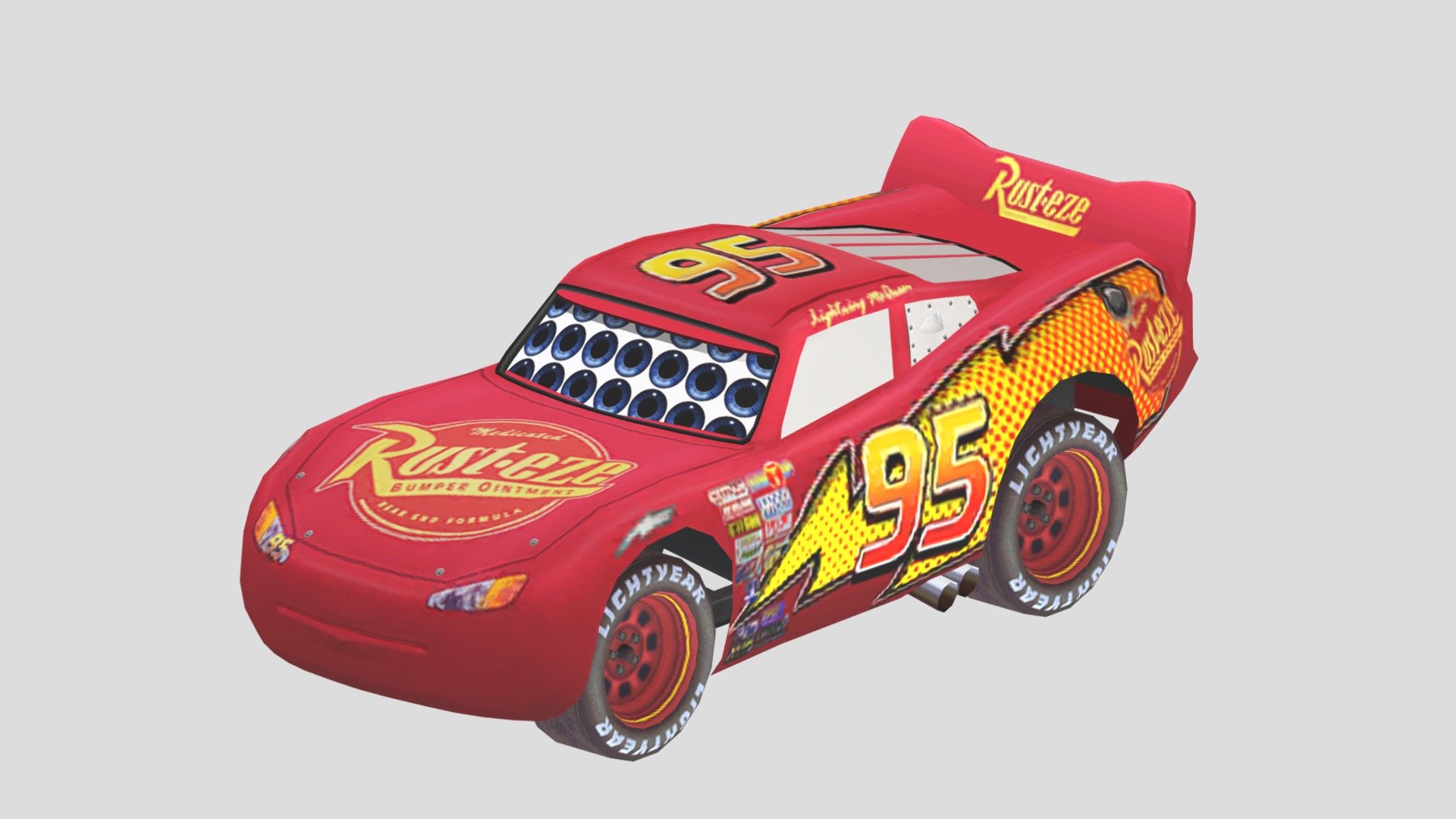 GameCube Cars - Lightning McQueen - Download Free 3D model by SMF ...