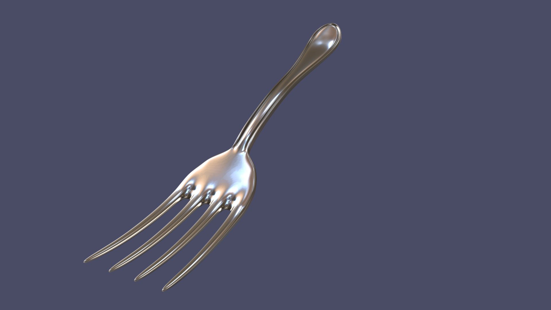Fork High poly - 3D model by Wobobo [5c05645] - Sketchfab