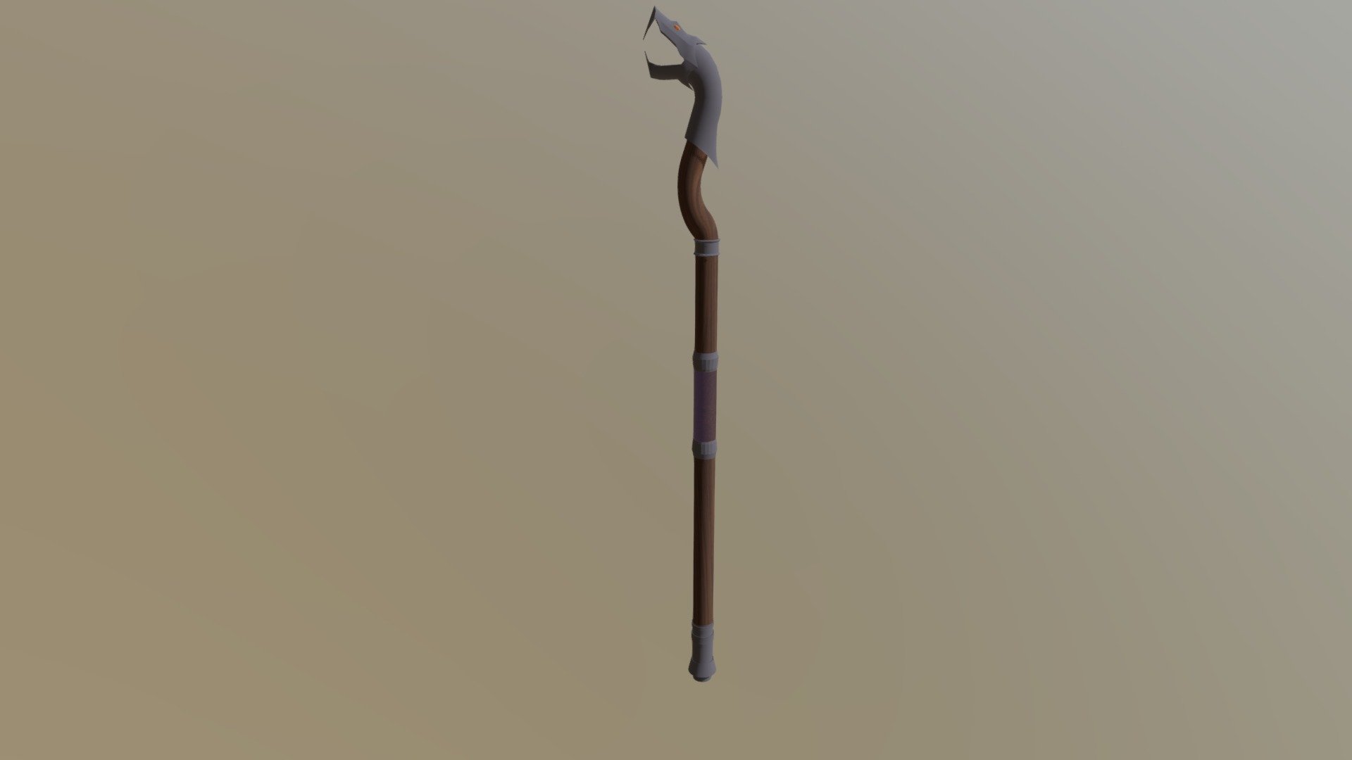Snake Staff - 3D model by amf389 [5c06ace] - Sketchfab