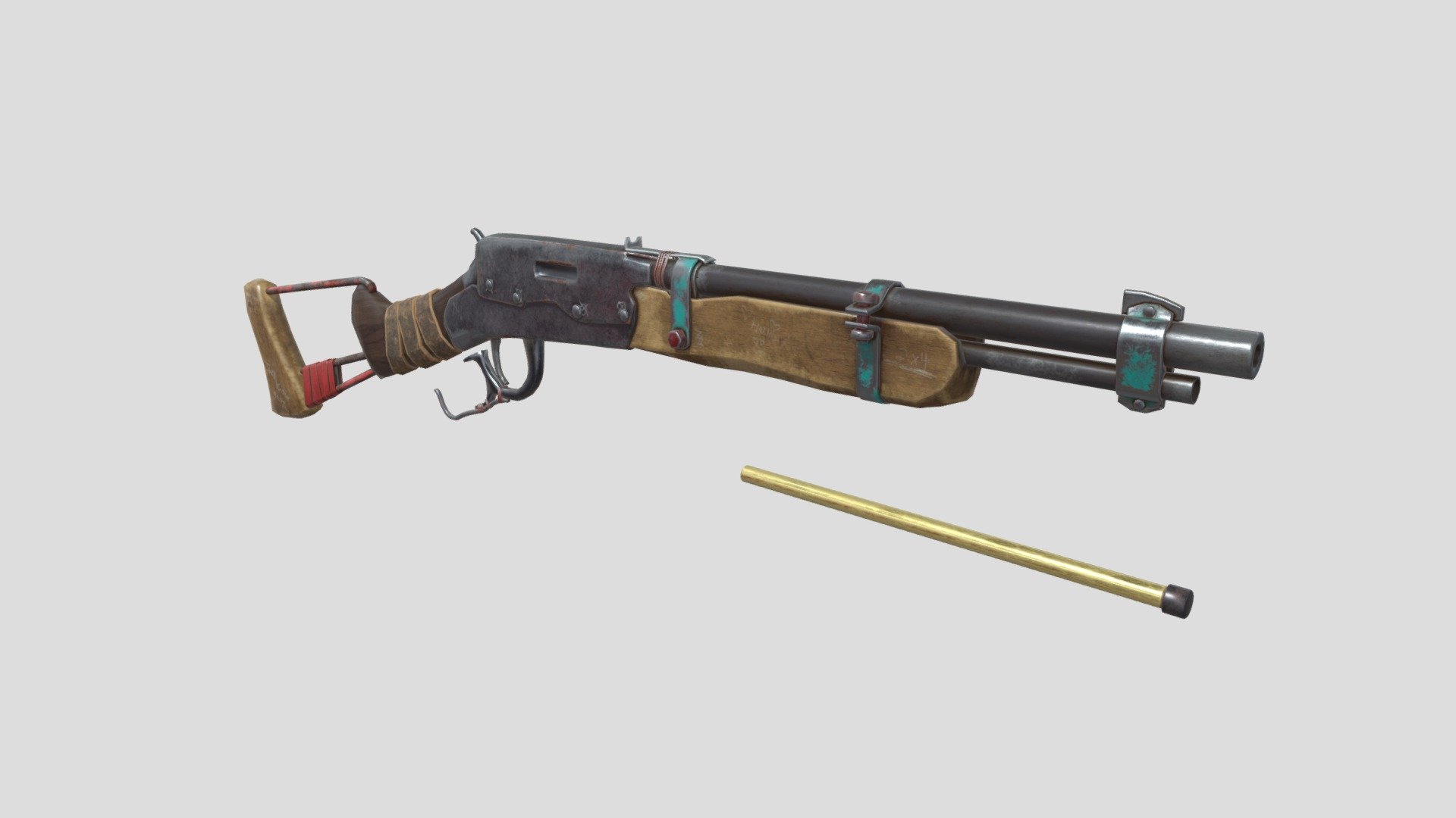 Lever Action Rifle (The Junker) - 3D model by Swope25 (@swopewr25 ...