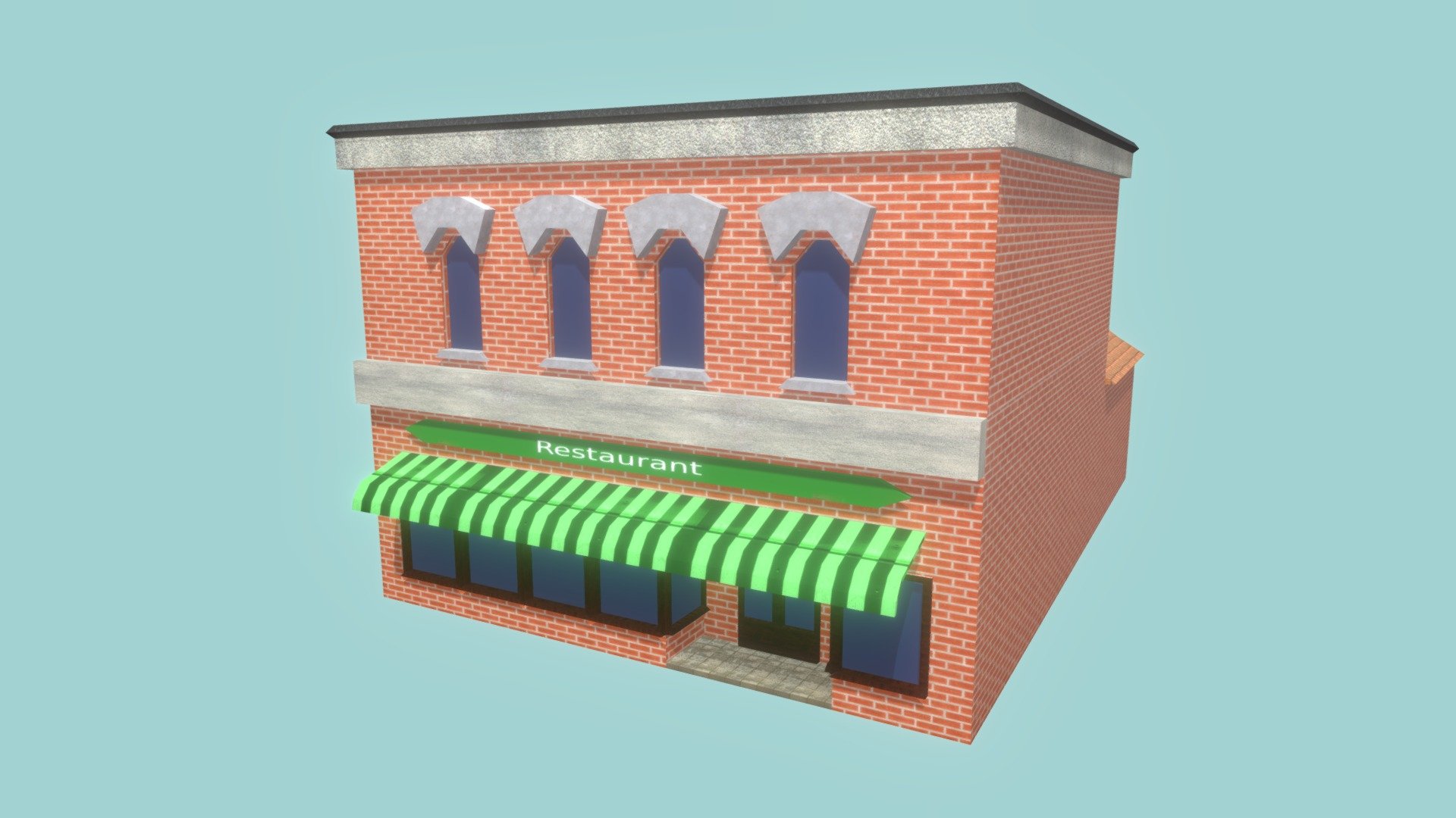Restaurant - Download Free 3D model by rhcreations [5c09577] - Sketchfab