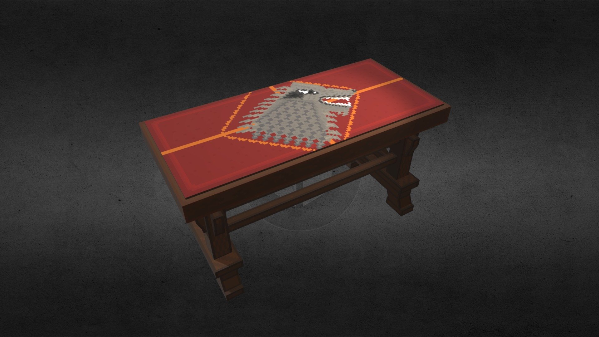 Table wolfpaint - 3D model by timurdova [5c09950] - Sketchfab