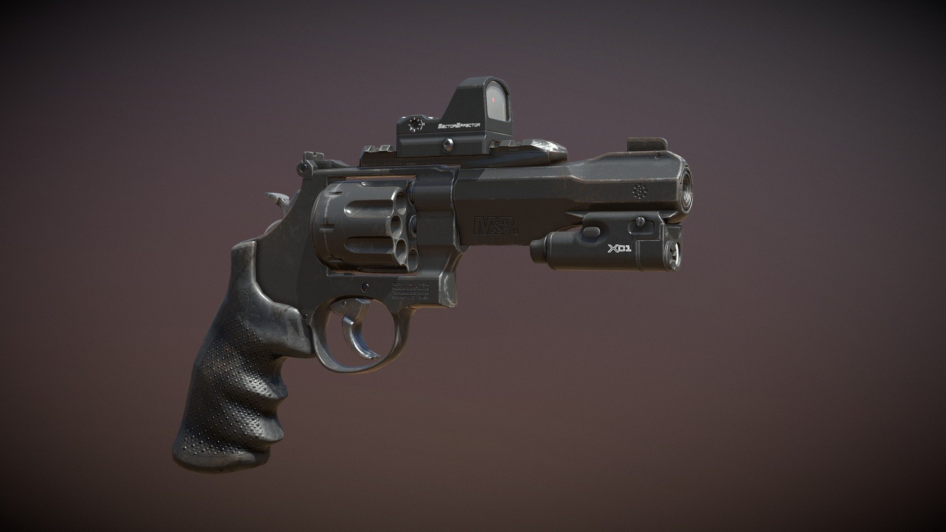 Revolver - chamferzone tutorial - Download Free 3D model by d0kefish [5c10438] - Sketchfab