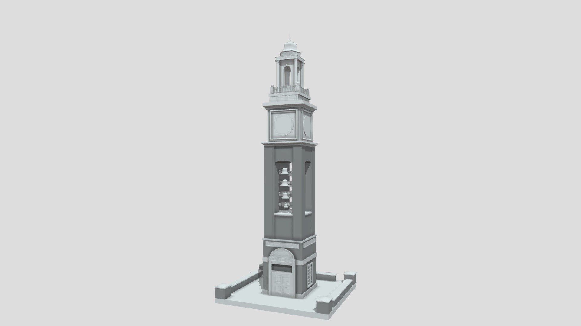 Bell Tower - 3D model by Unrealer [5c10eb7] - Sketchfab