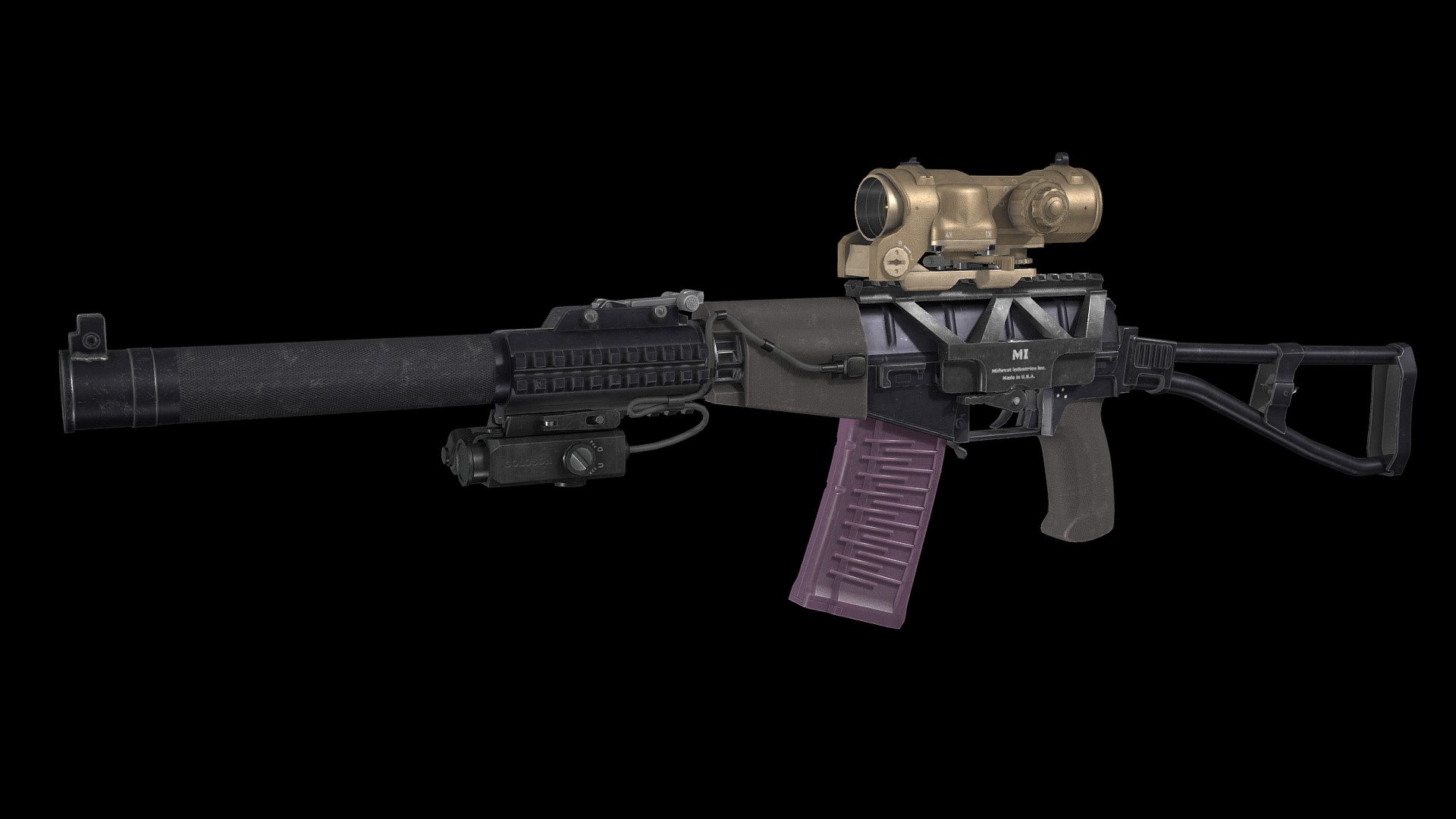 AS-VAL CUSTOM - 3D model by 3DYAROSLAV2 [5c10ef0] - Sketchfab