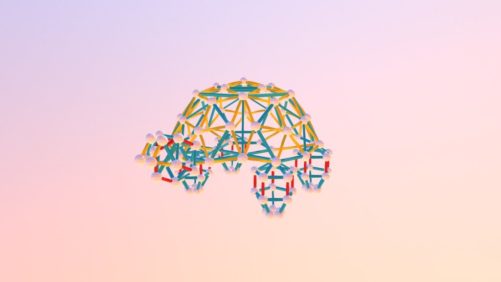 129 267 1 Turtle Dome - 3D model by Zometool [5c1148f] - Sketchfab